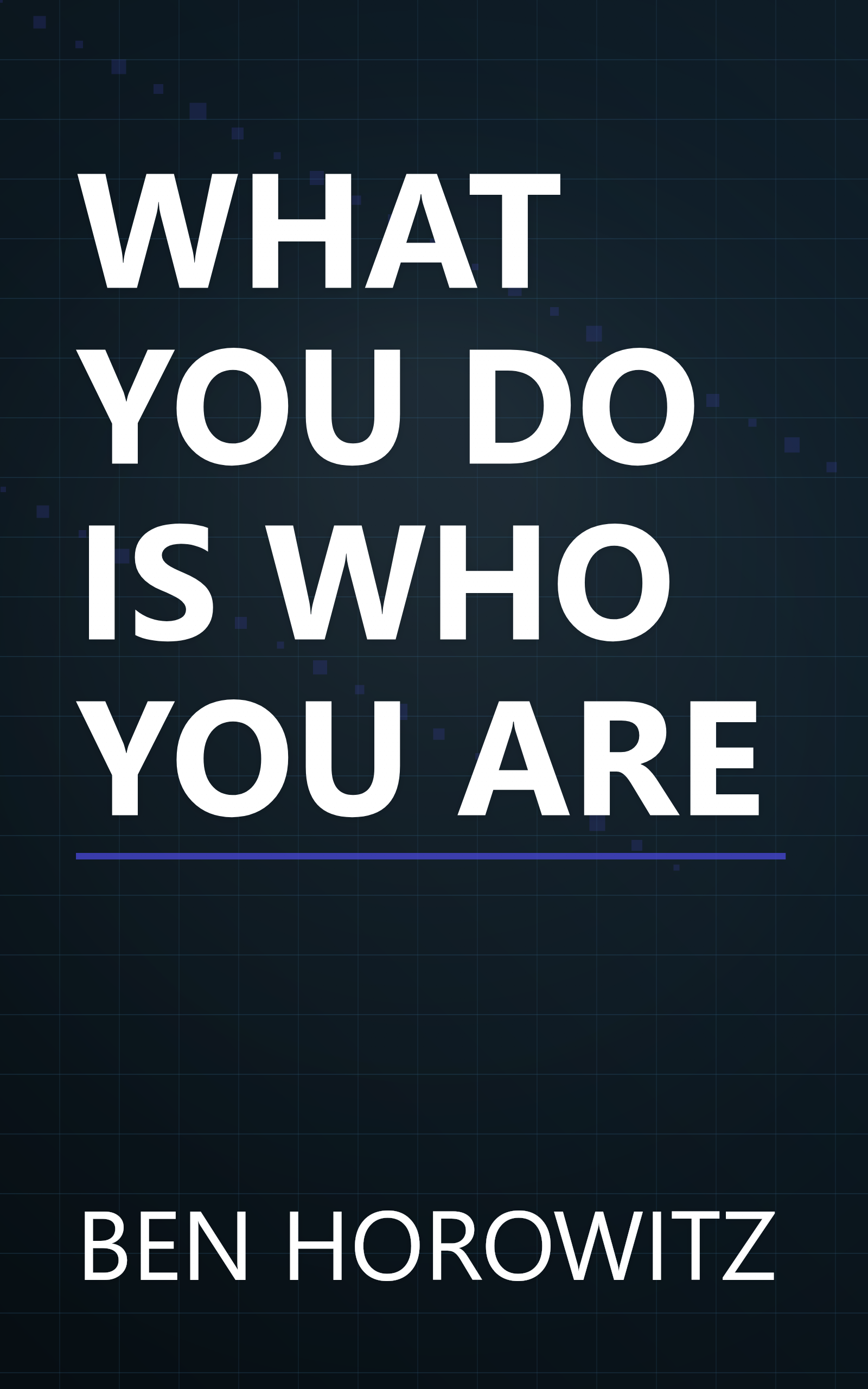 WHAT YOU DO IS WHO YOU ARE book cover