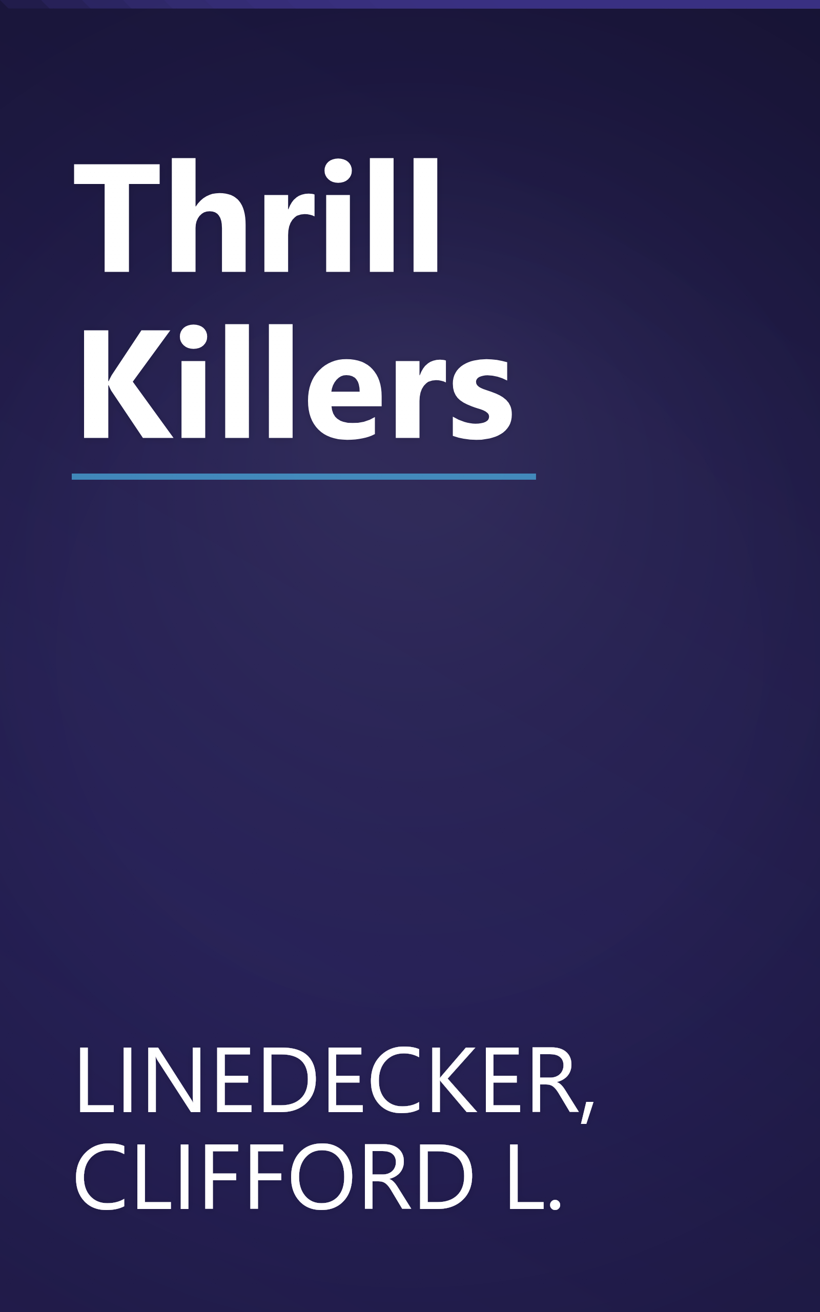 Thrill Killers book cover