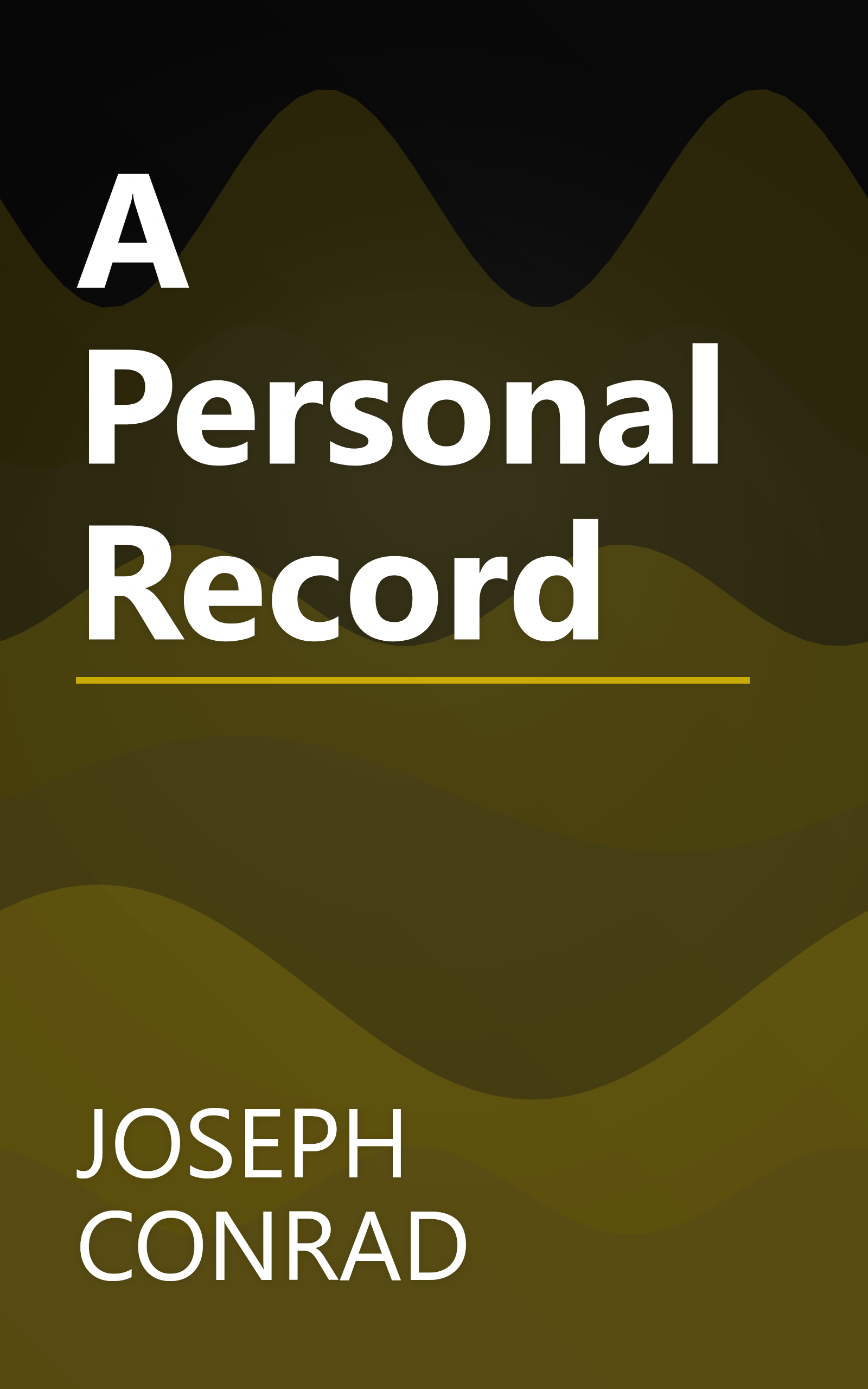 A Personal Record book cover