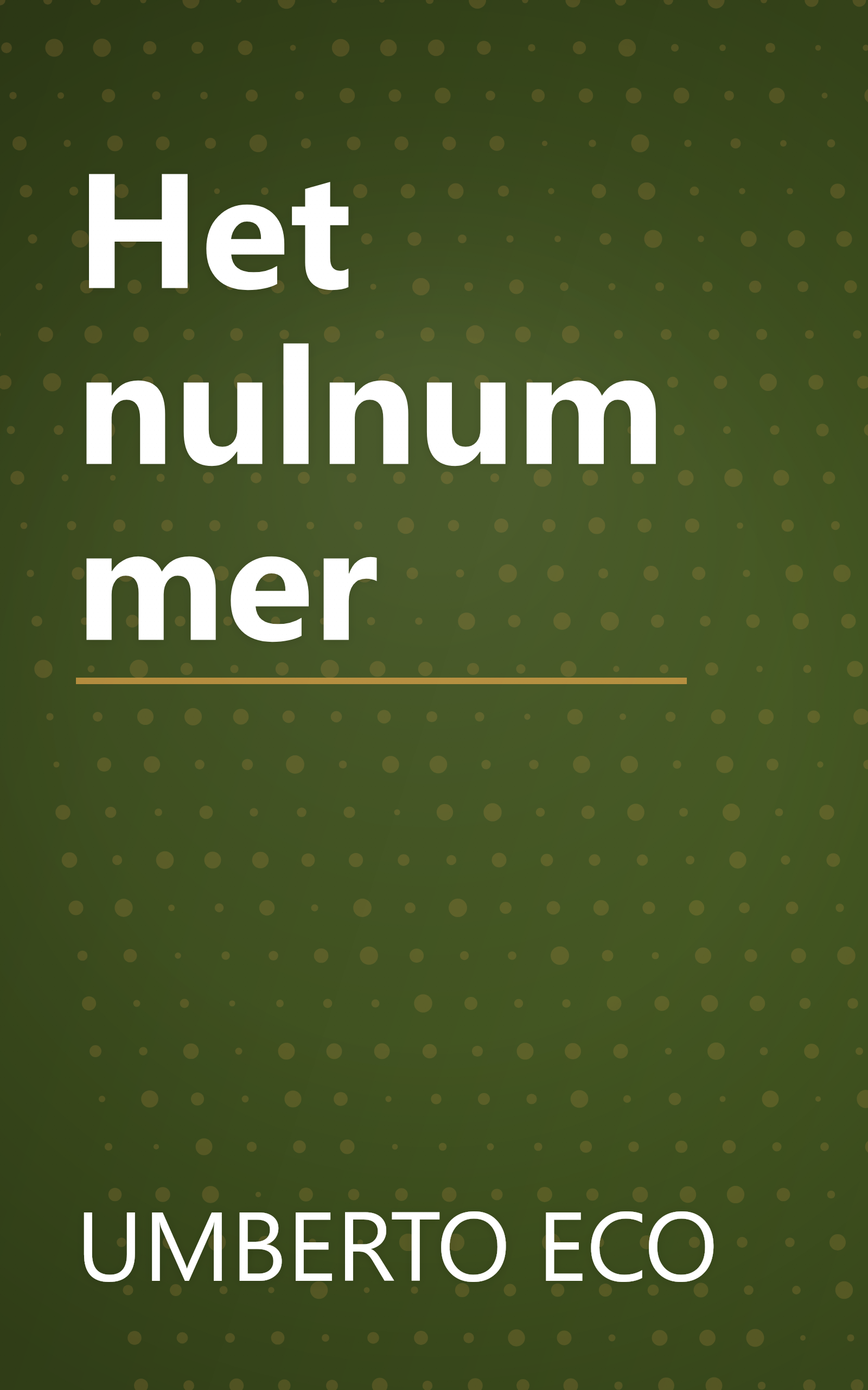 Het nulnummer book cover