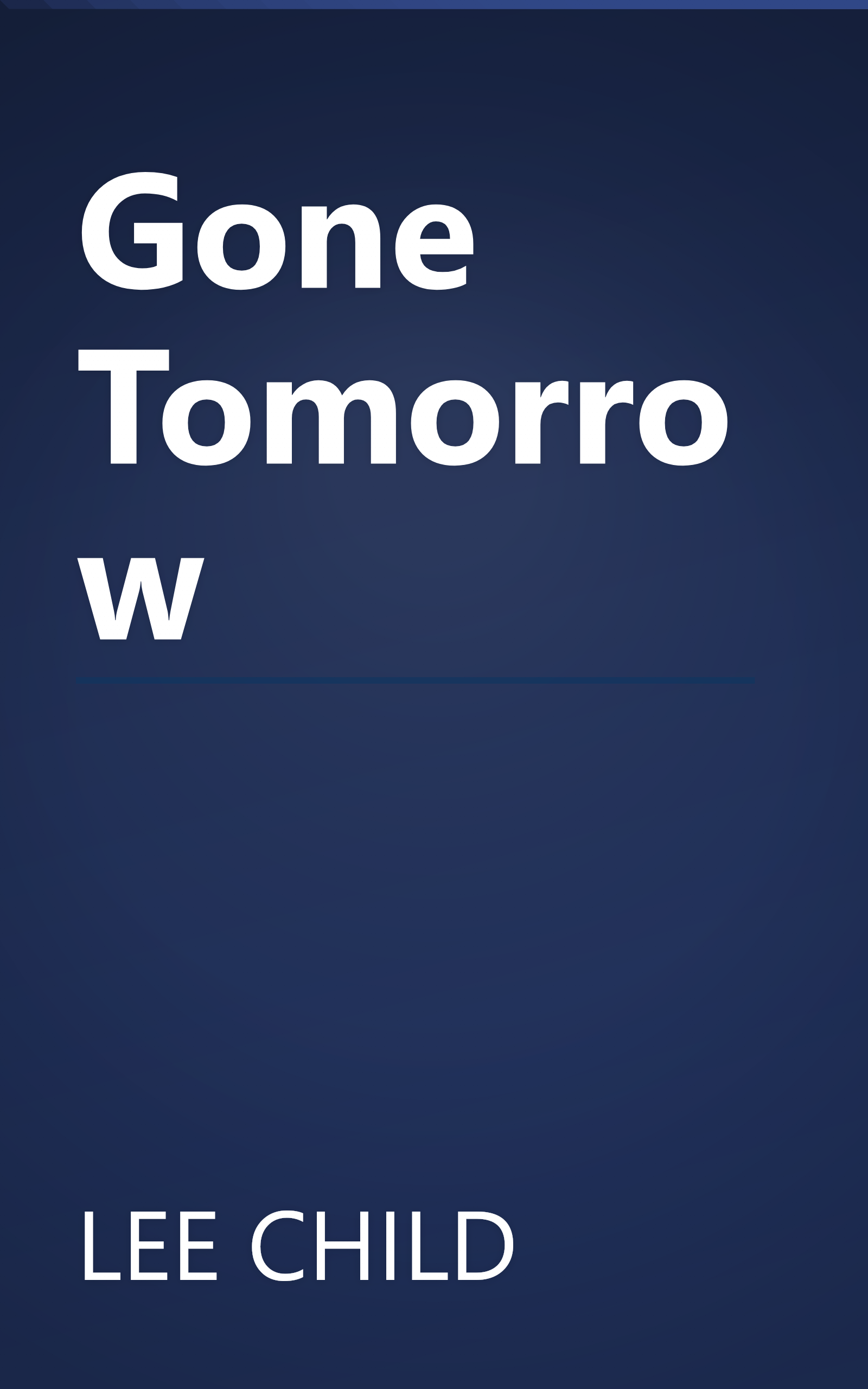 Gone Tomorrow book cover