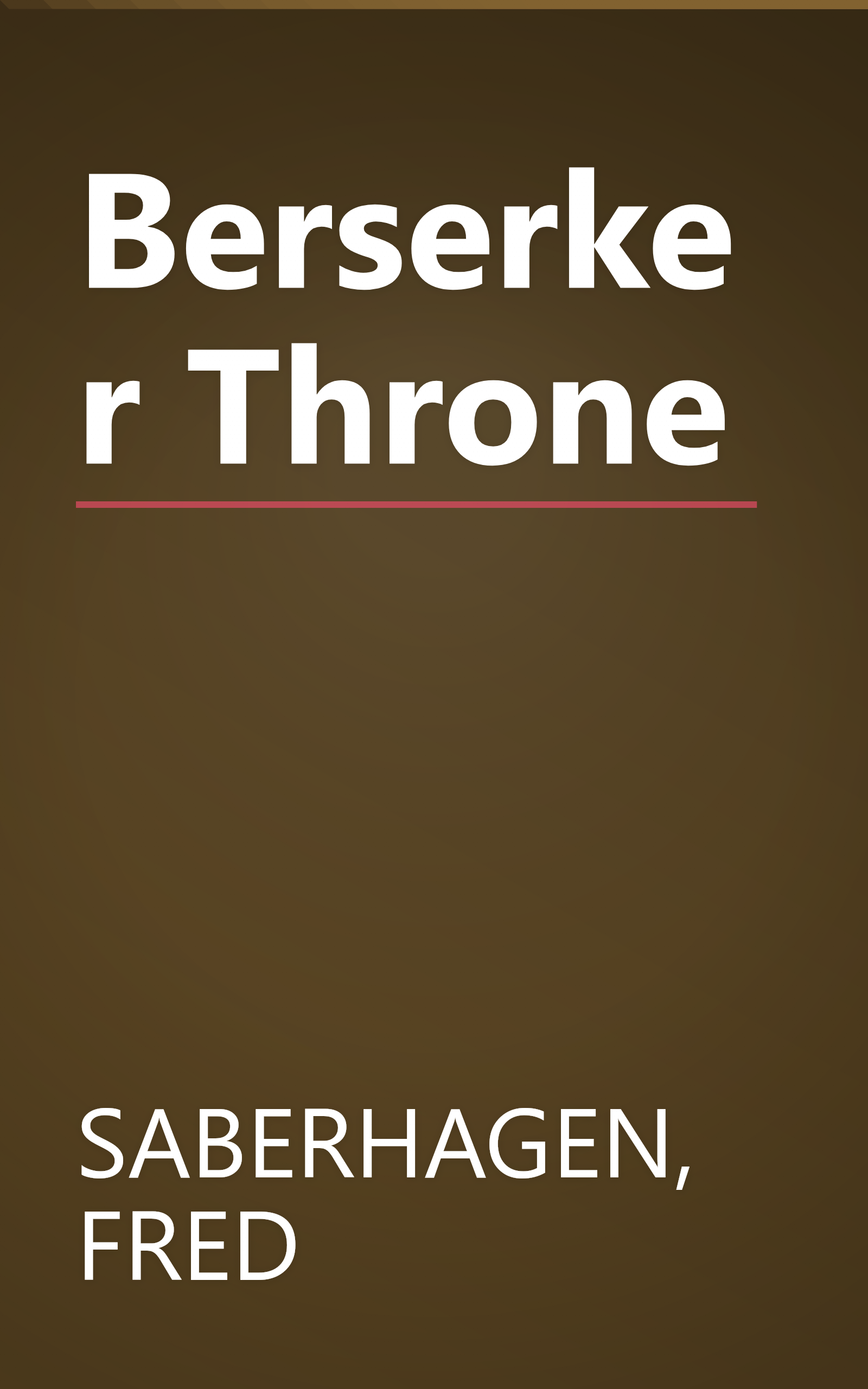 Berserker Throne book cover