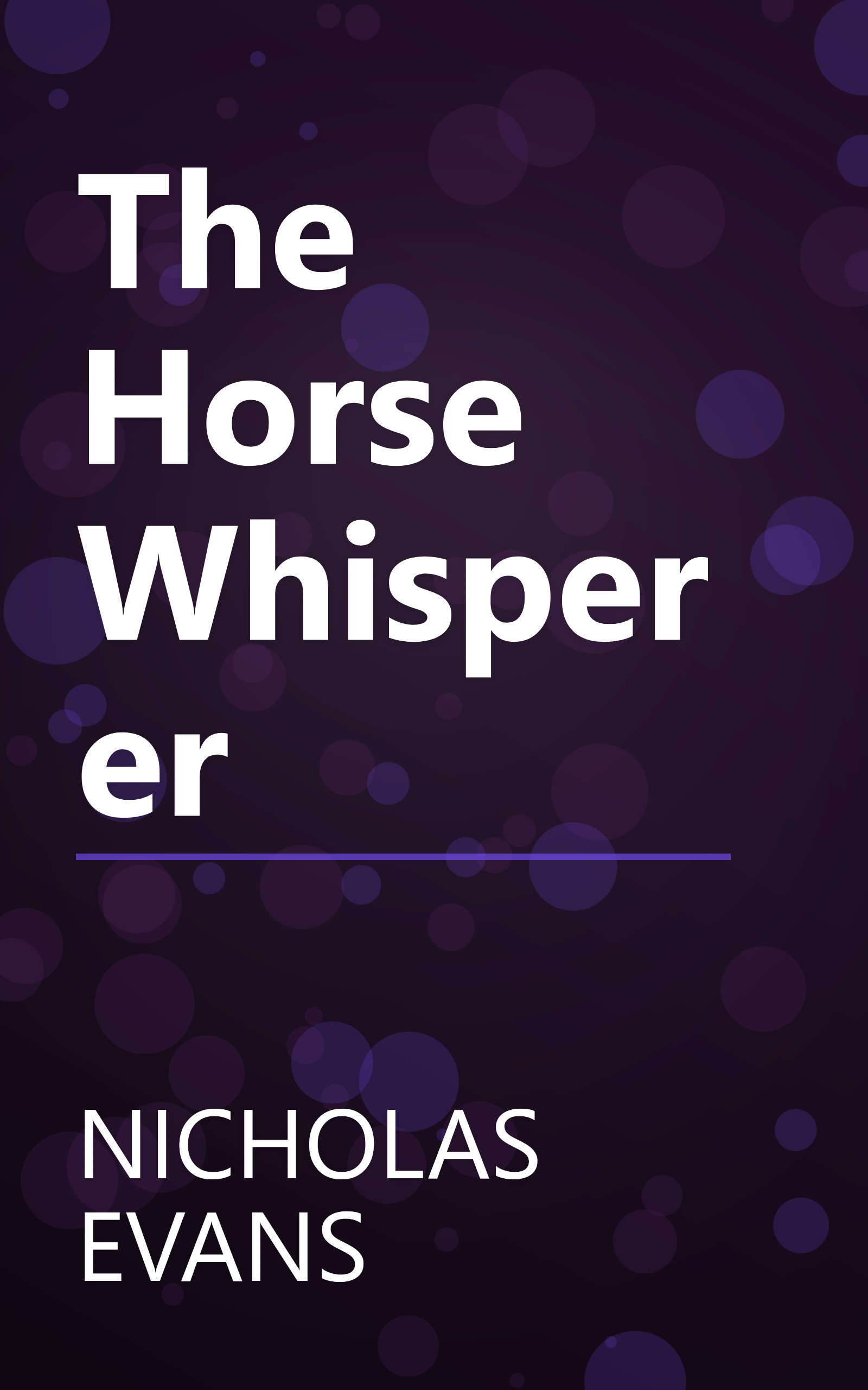 The Horse Whisperer book cover