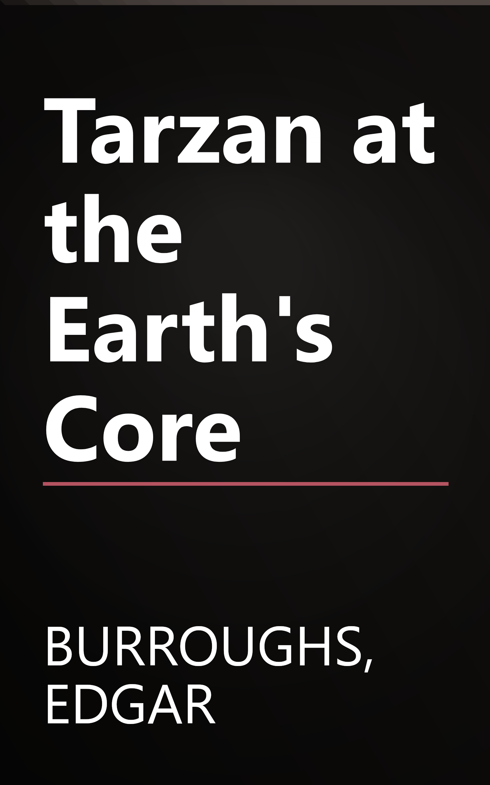 Tarzan at the Earth's Core book cover