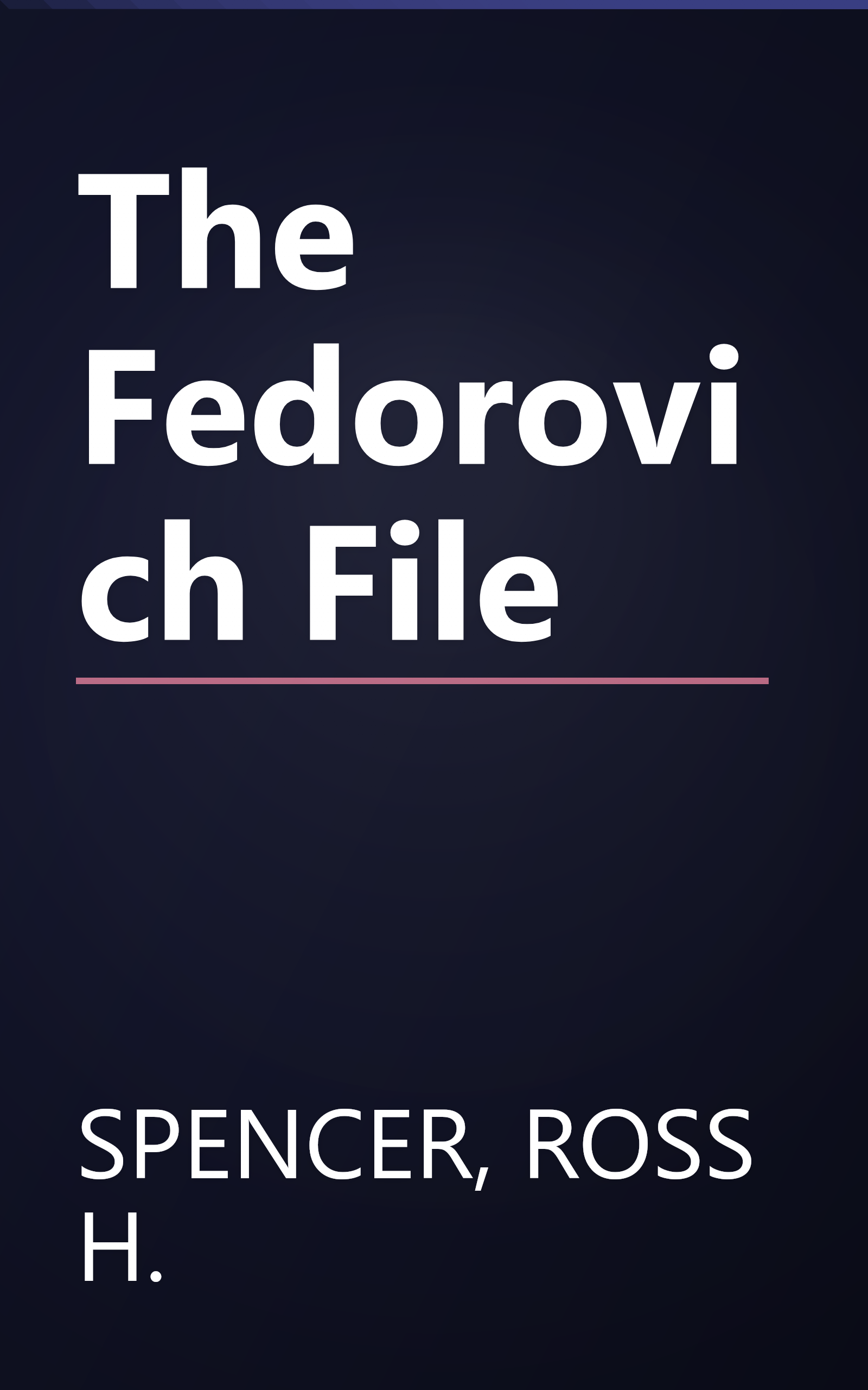 The Fedorovich File book cover