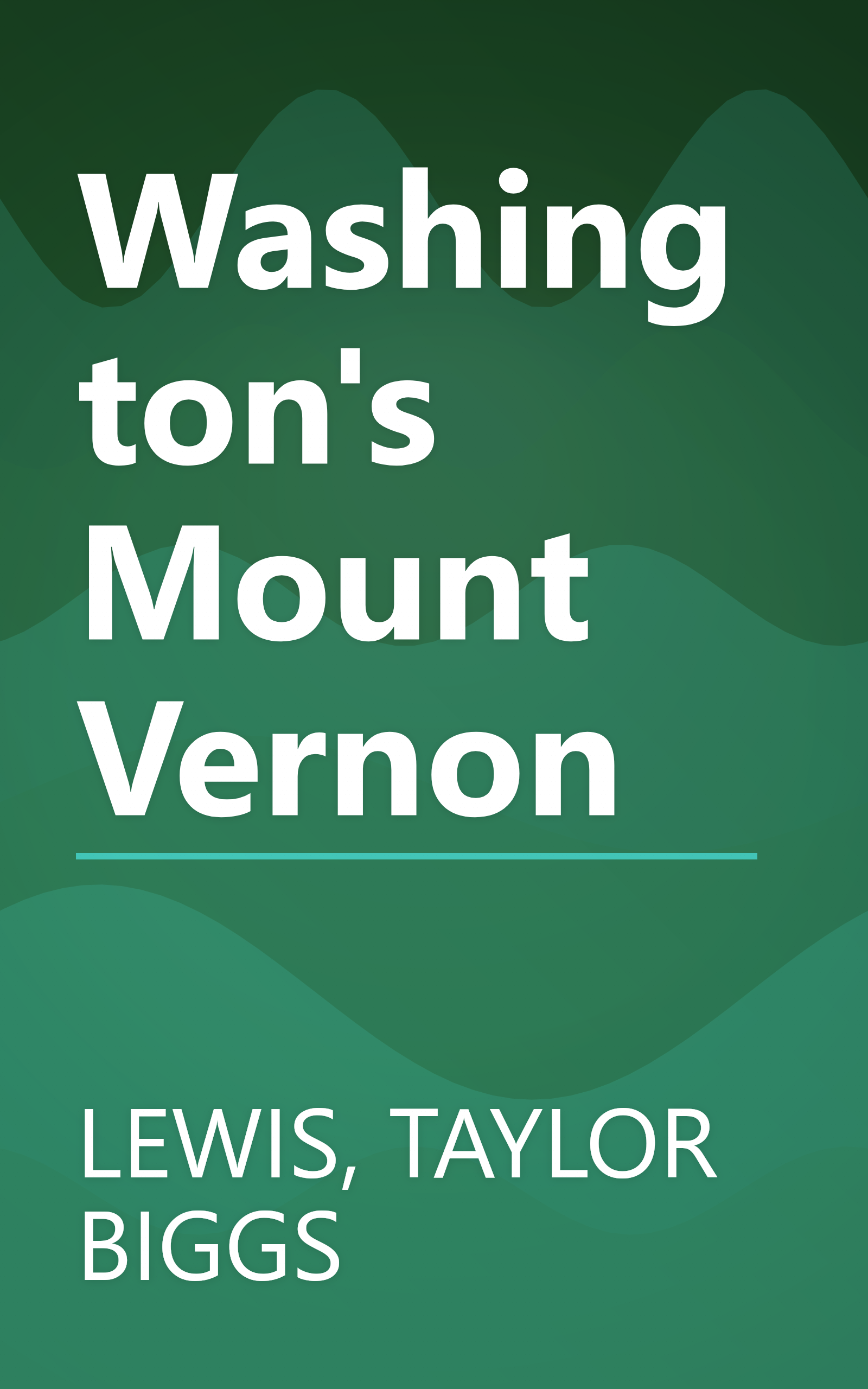 Washington's Mount Vernon book cover