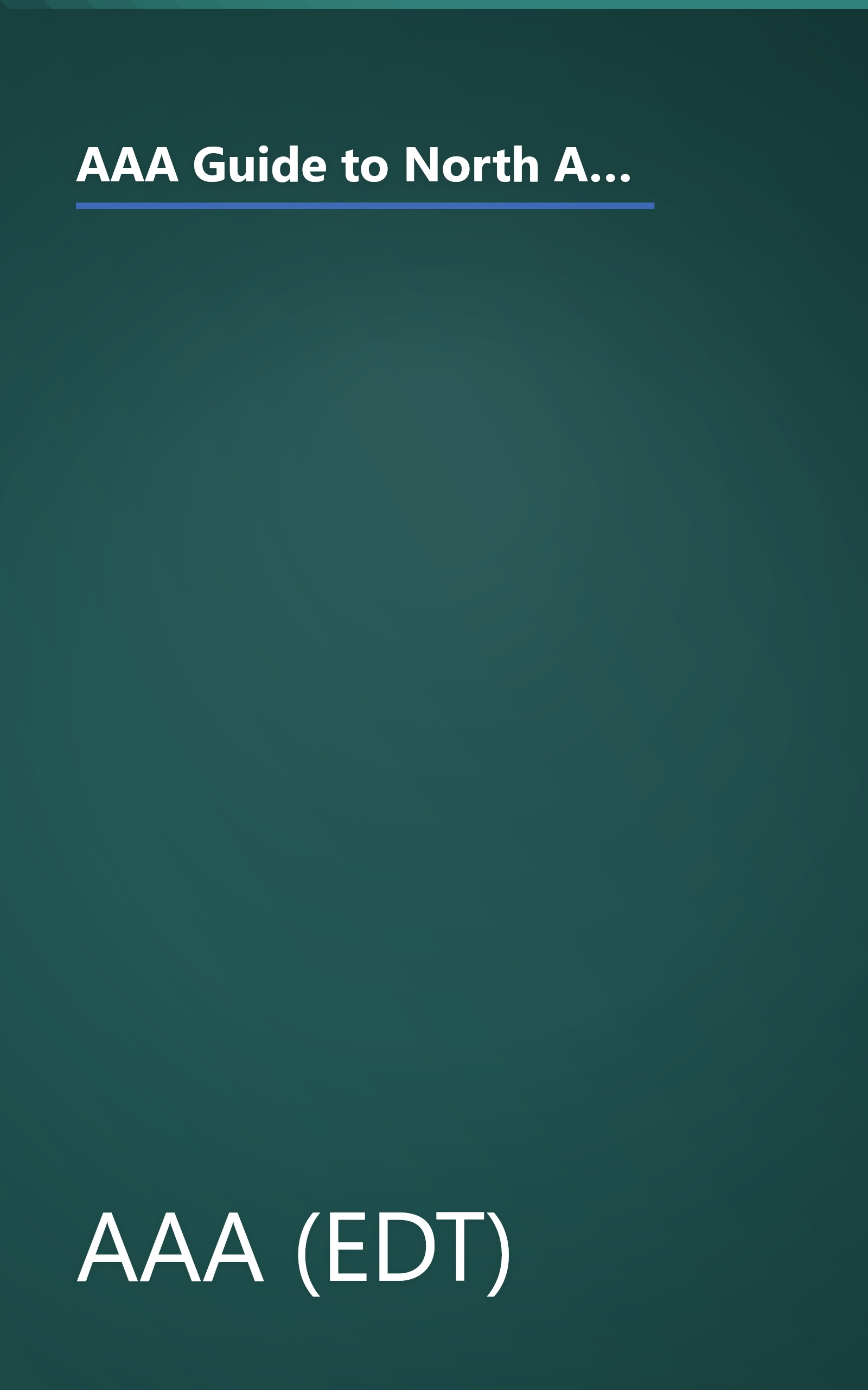 AAA Guide to North American Bed & Breakfasts and Country Inns (Aaa Guide to North American Bed & Breakfasts Country Inns) book cover