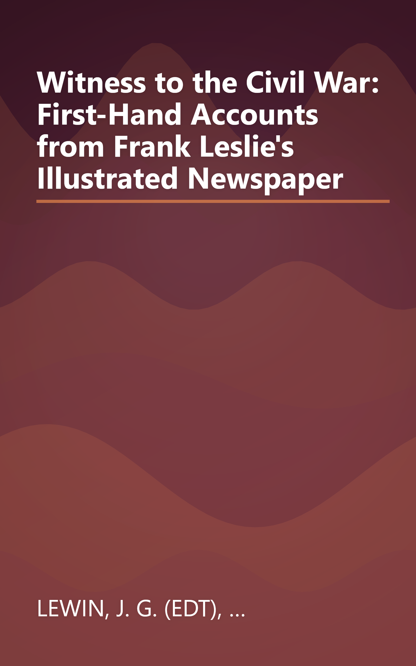 Witness to the Civil War: First-Hand Accounts from Frank Leslie's Illustrated Newspaper book cover