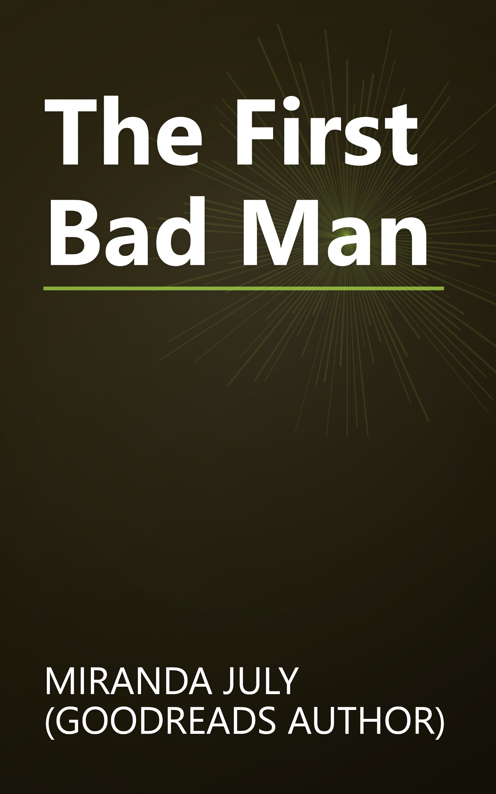 The First Bad Man book cover
