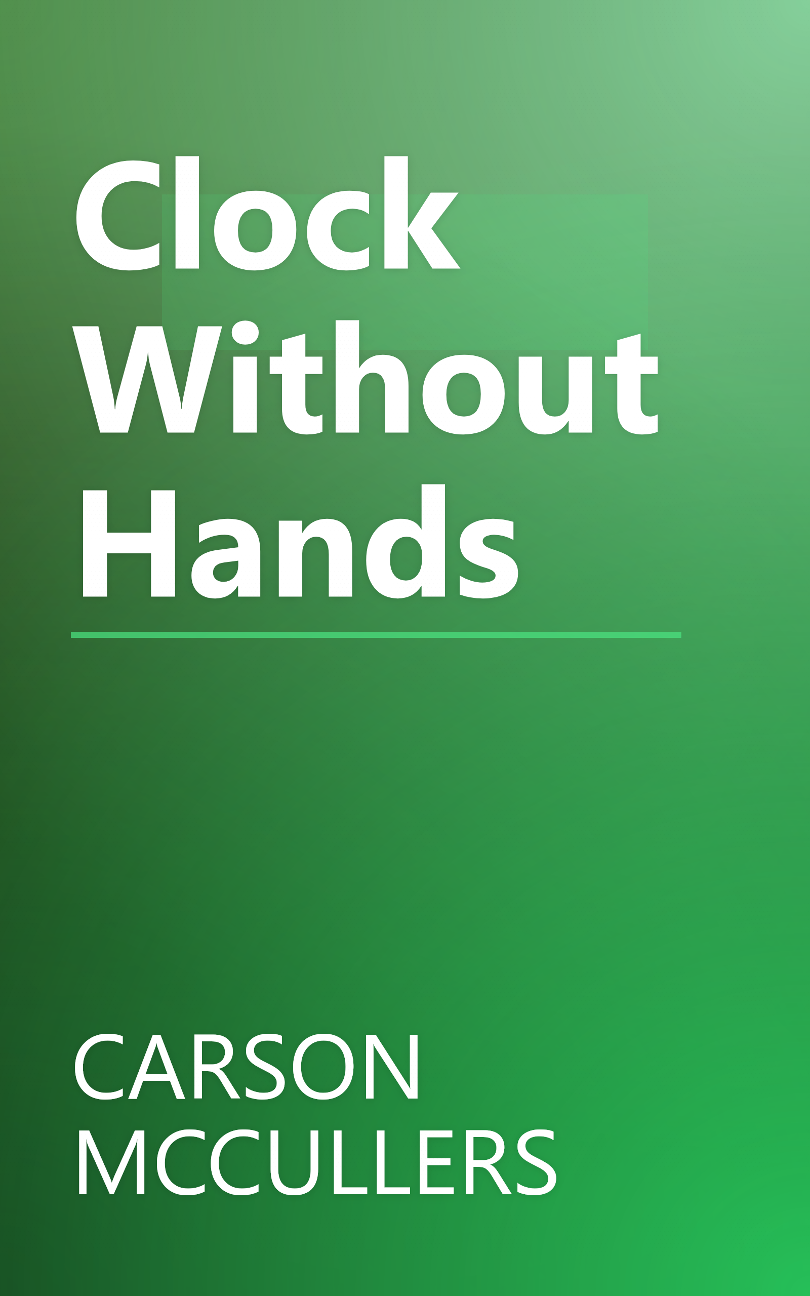 Clock Without Hands book cover
