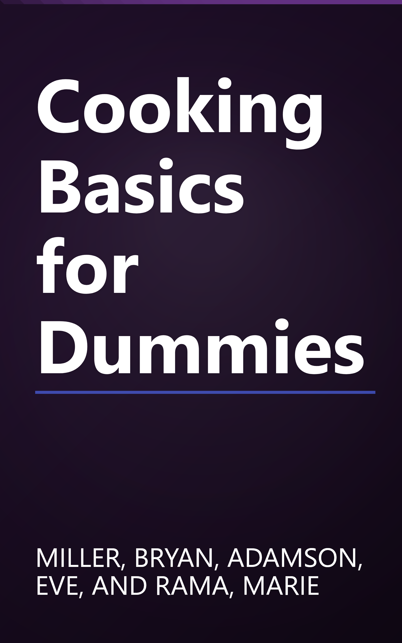 Cooking Basics for Dummies book cover