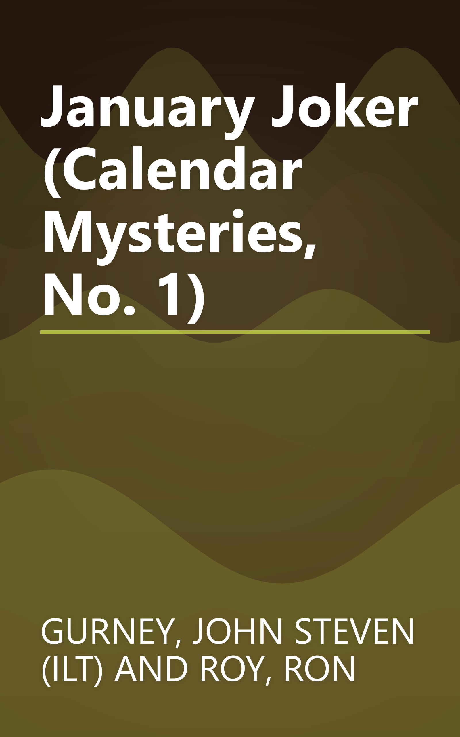 January Joker (Calendar Mysteries, No. 1) book cover