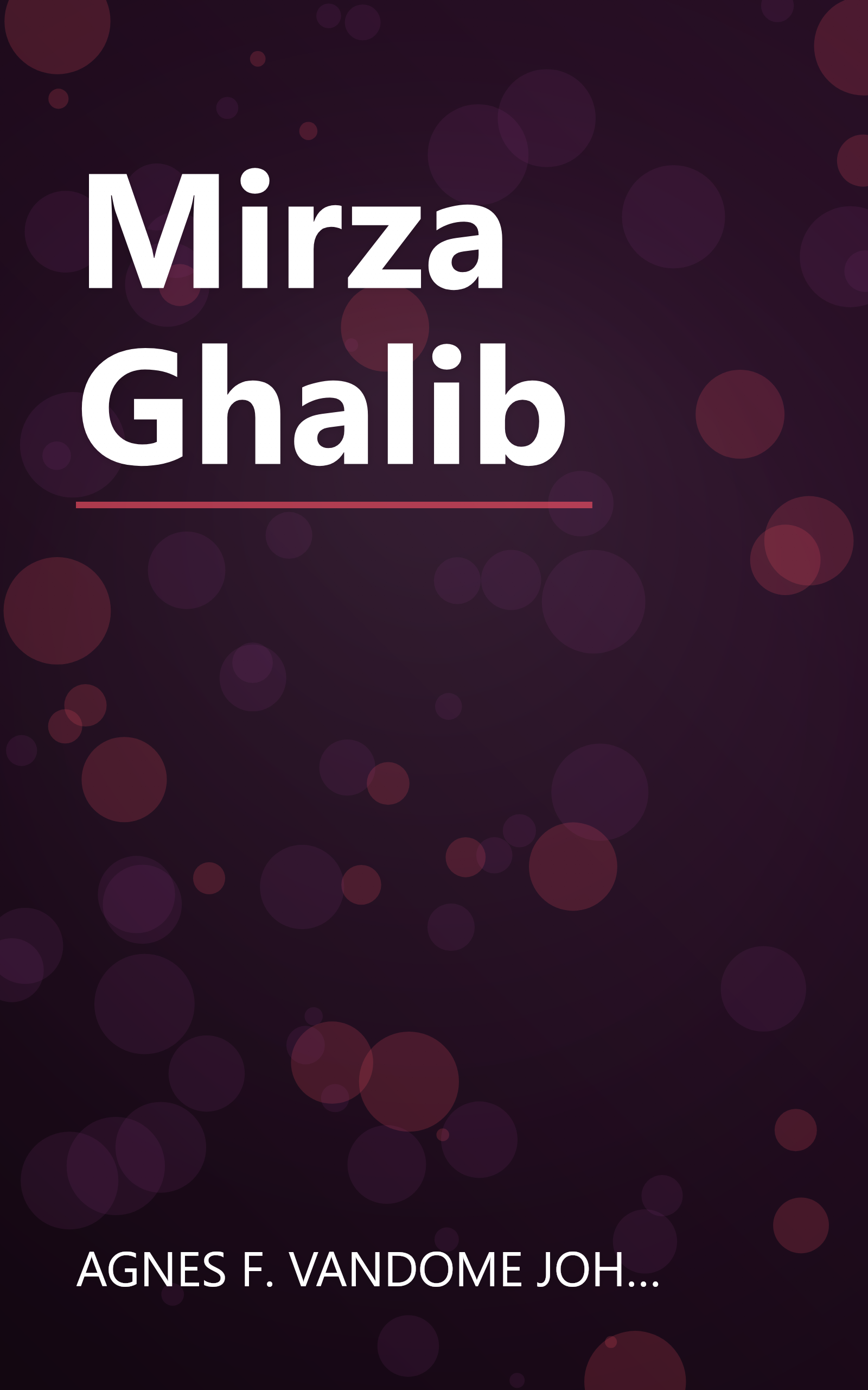 Mirza Ghalib book cover