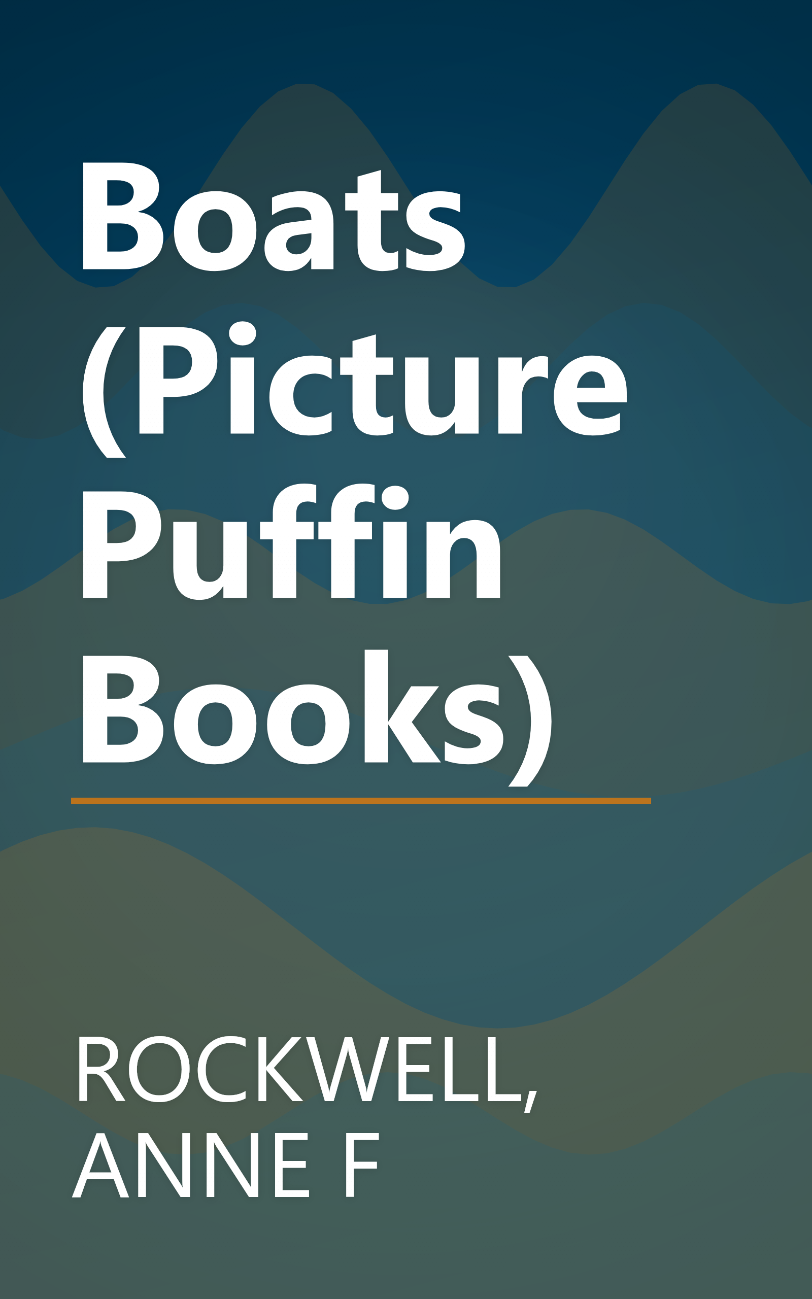 Boats (Picture Puffin Books) book cover