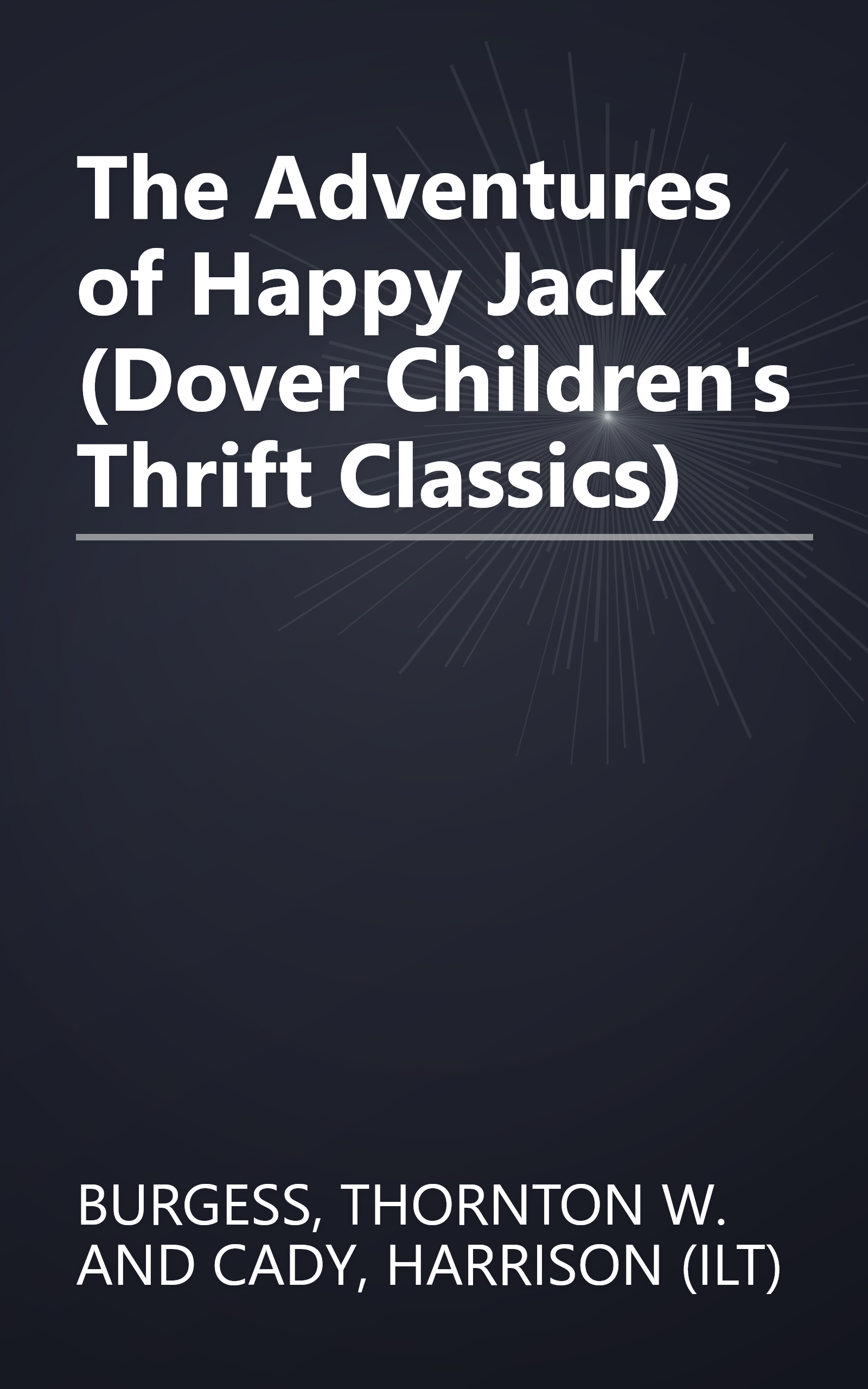 The Adventures of Happy Jack (Dover Children's Thrift Classics) book cover