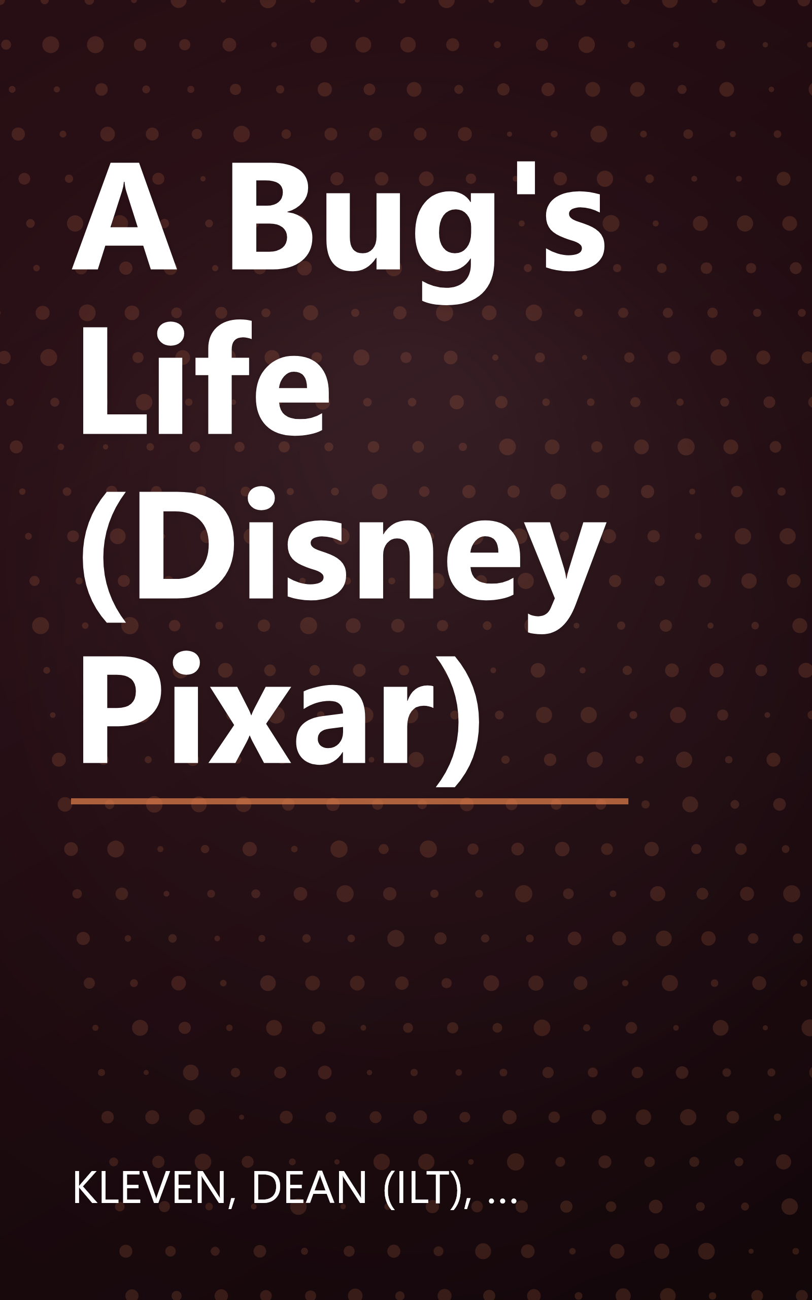 A Bug's Life (Disney Pixar) book cover