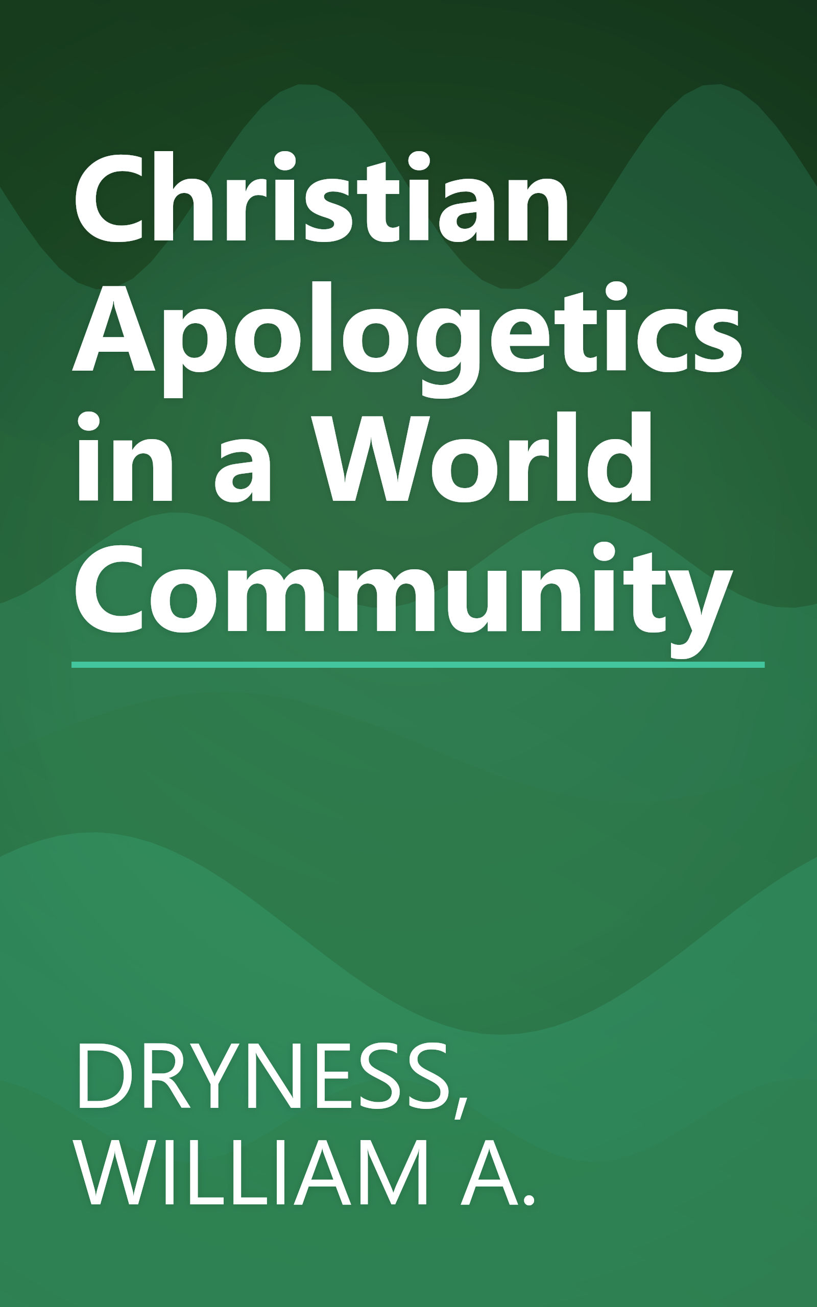 Christian Apologetics in a World Community book cover