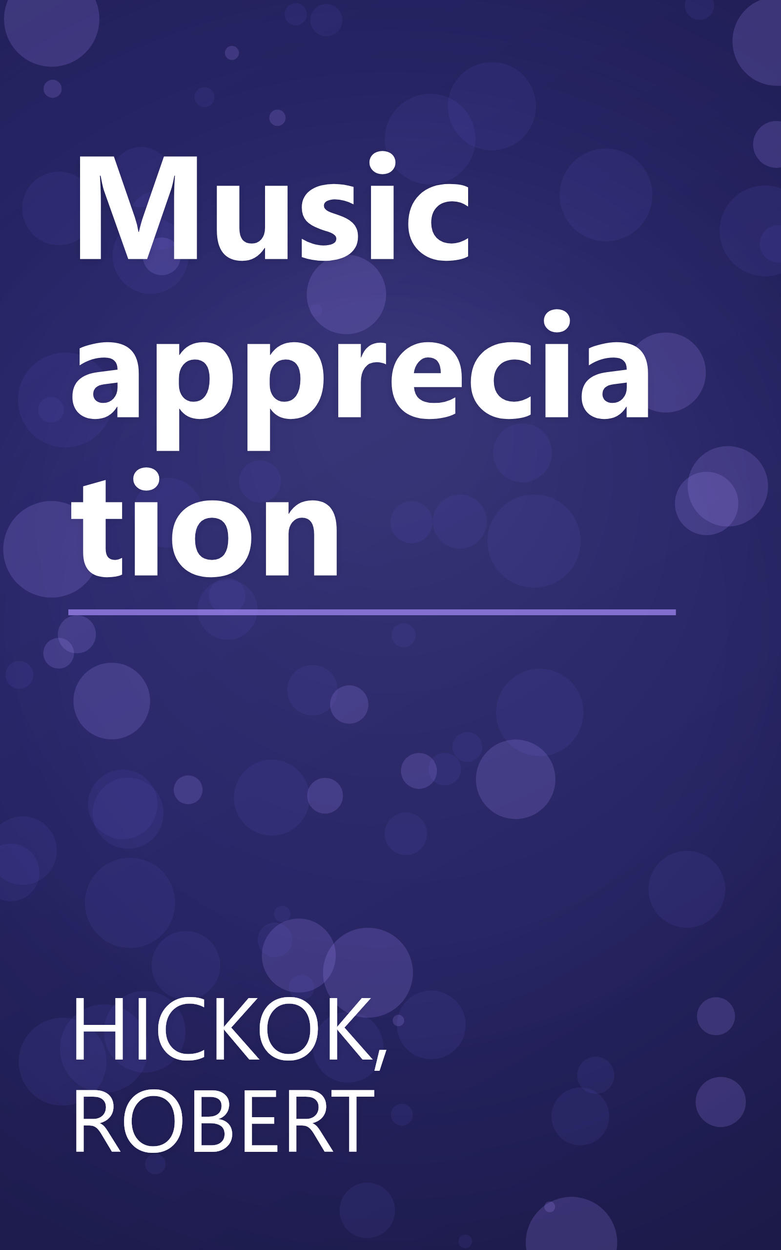 Music appreciation book cover