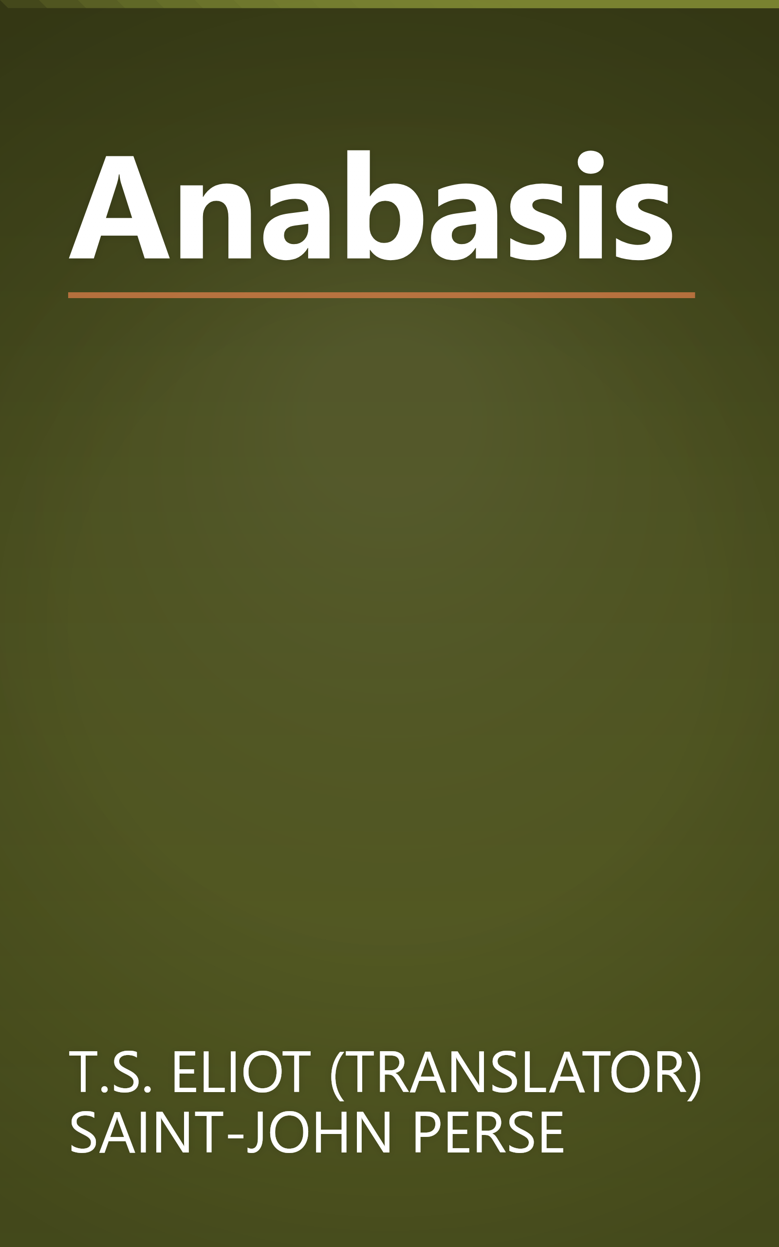 Anabasis book cover