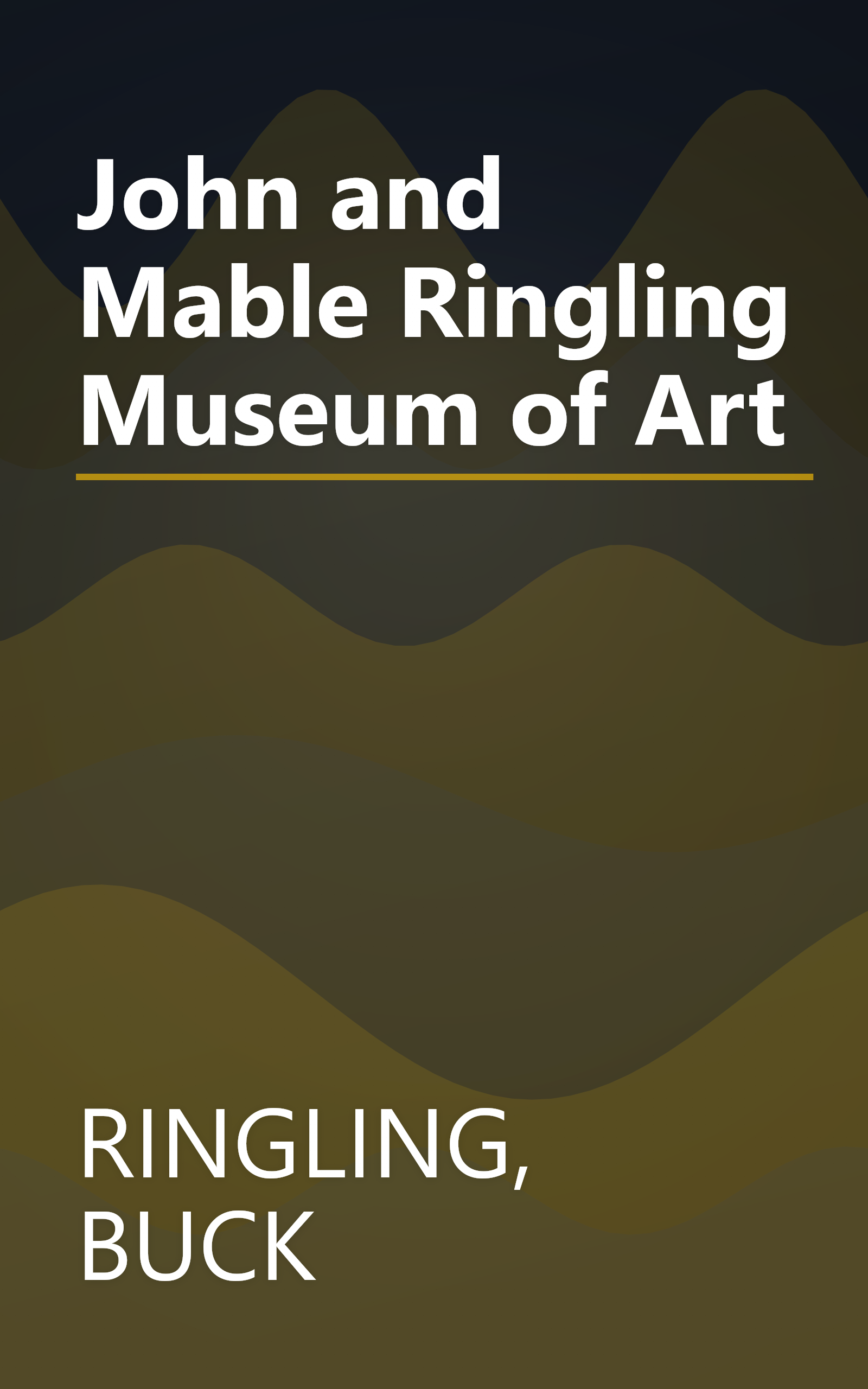 John and Mable Ringling Museum of Art book cover