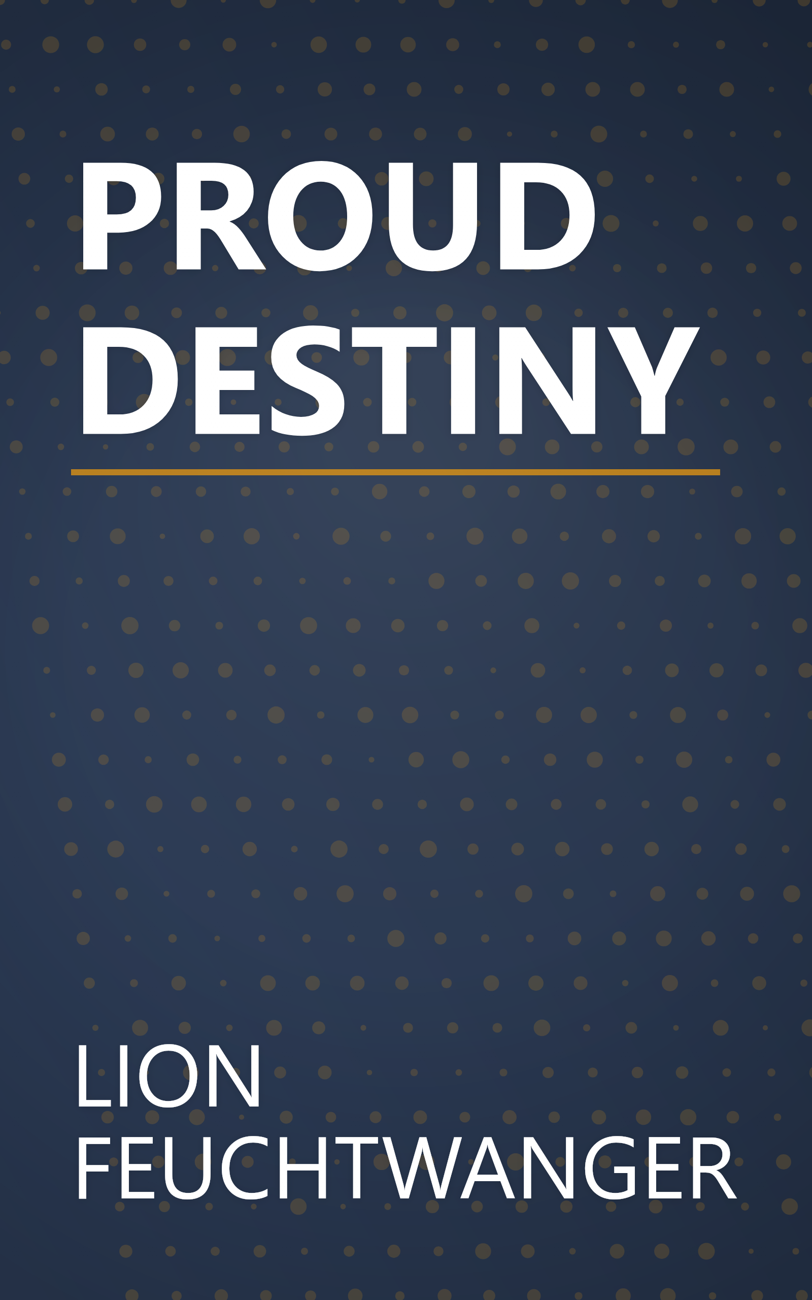 PROUD DESTINY book cover