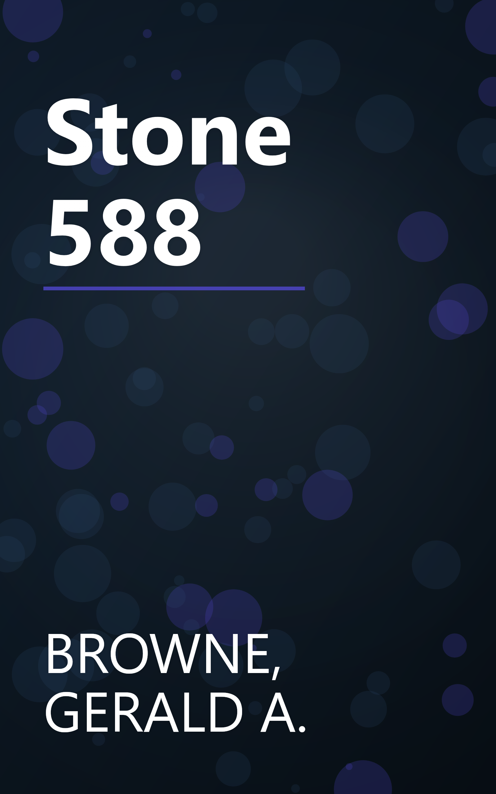 Stone 588 book cover
