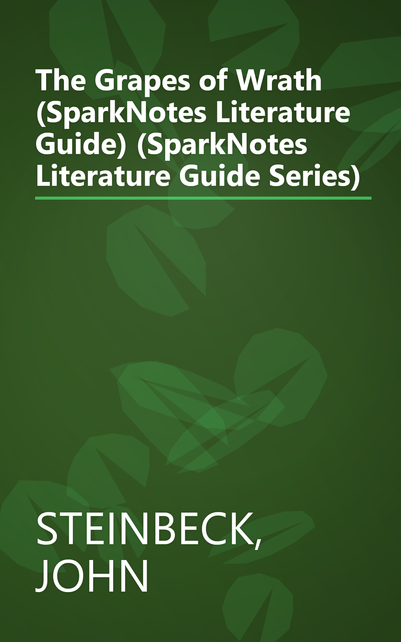 The Grapes of Wrath (SparkNotes Literature Guide) (SparkNotes Literature Guide Series) book cover