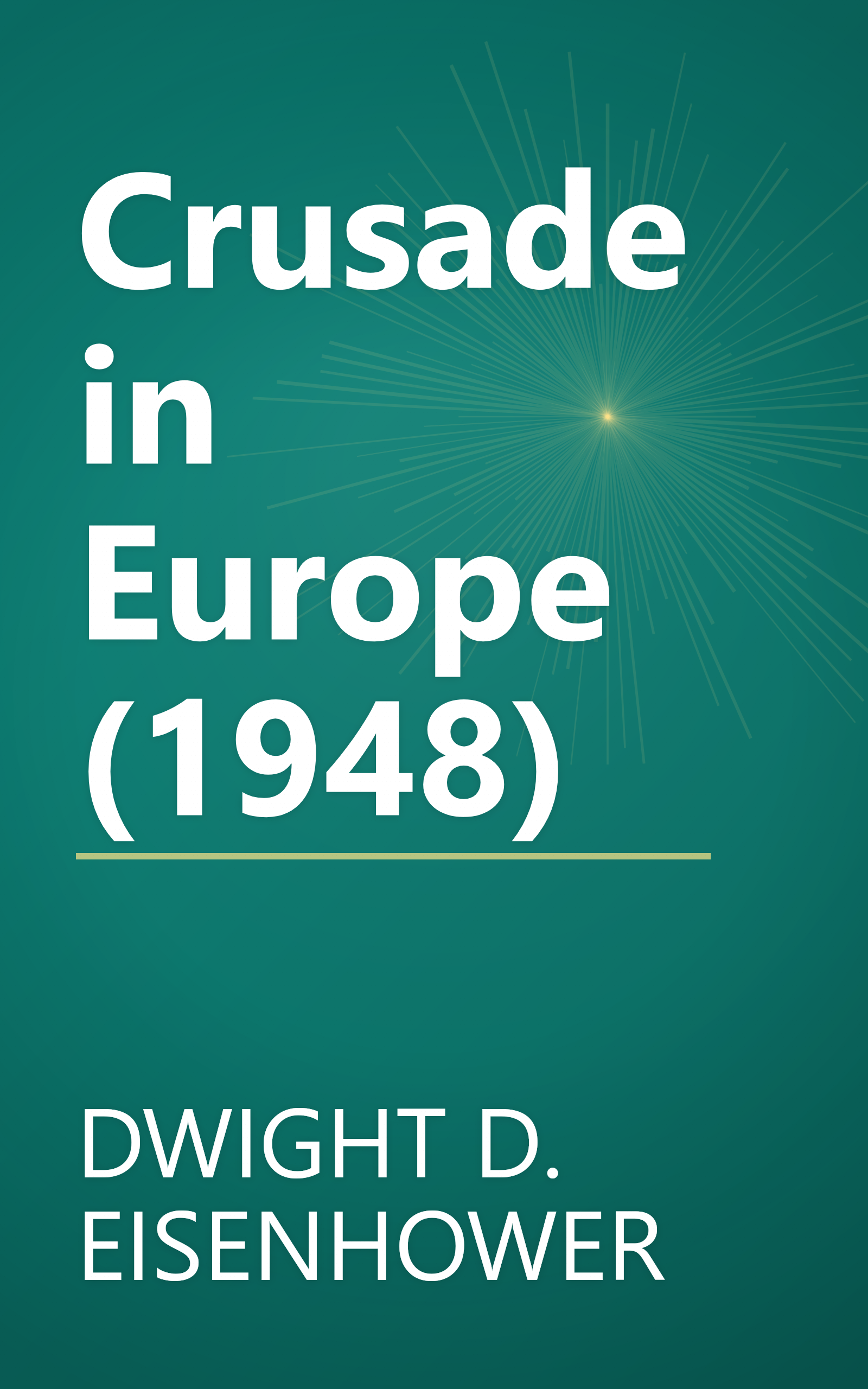 Crusade in Europe (1948) book cover