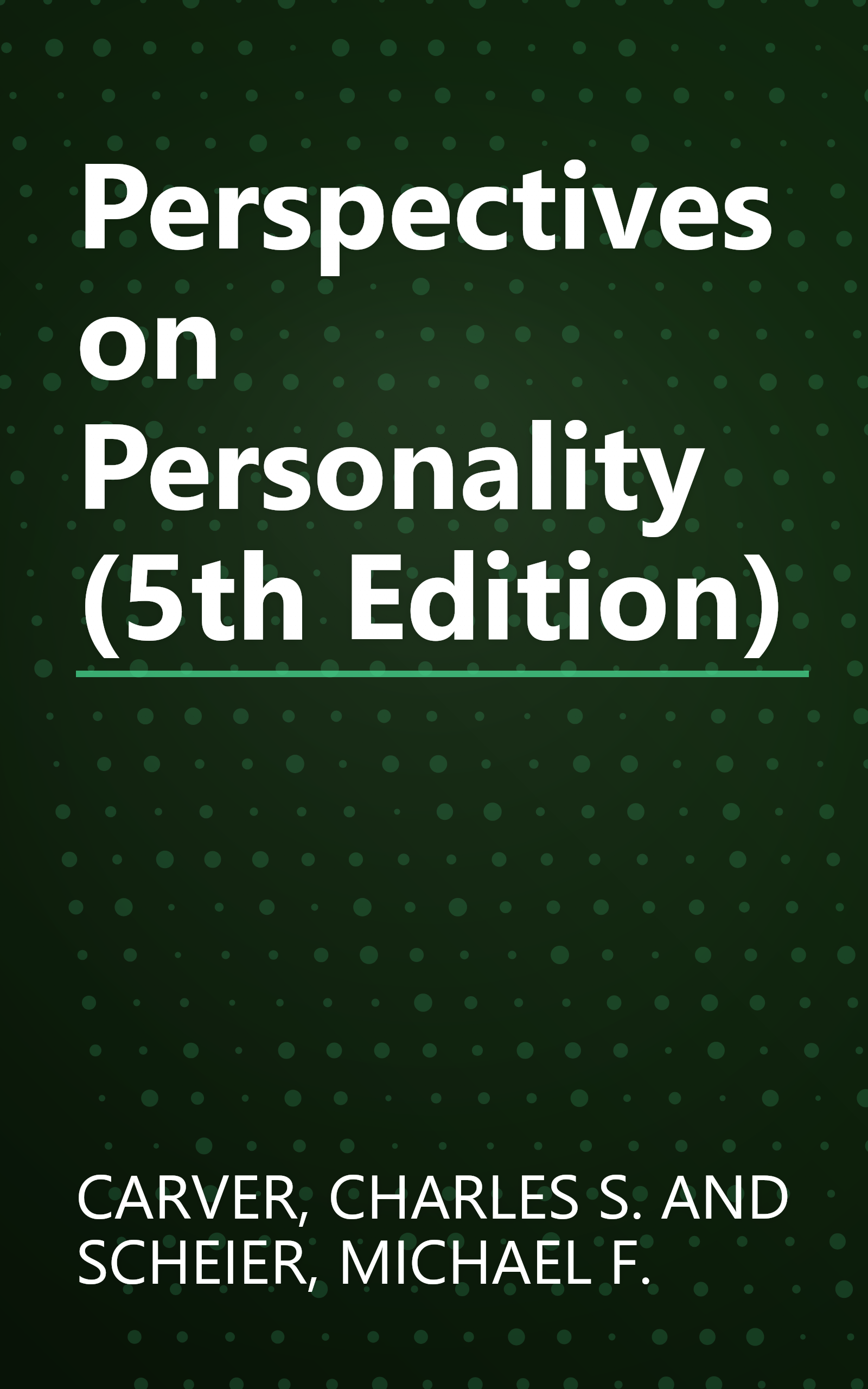 Perspectives on Personality (5th Edition) book cover