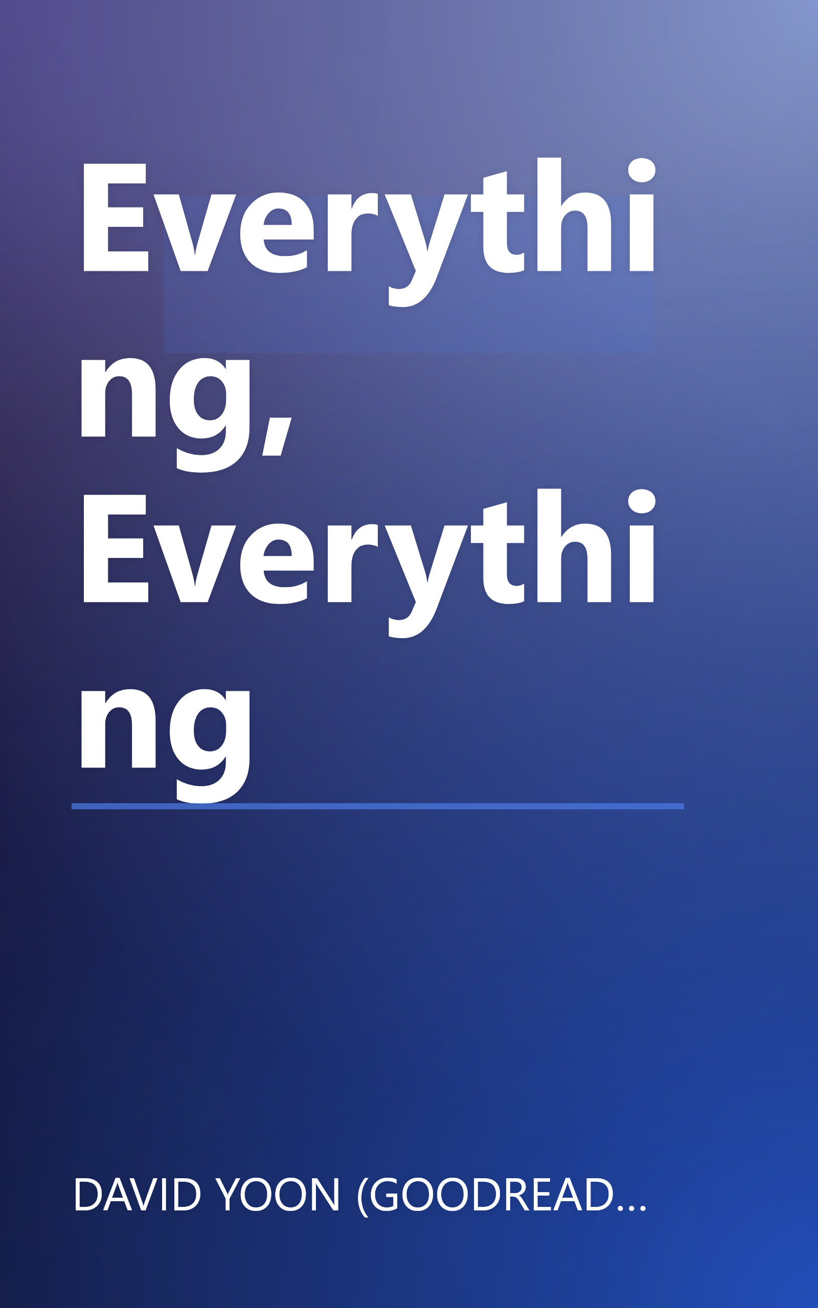 Everything, Everything book cover