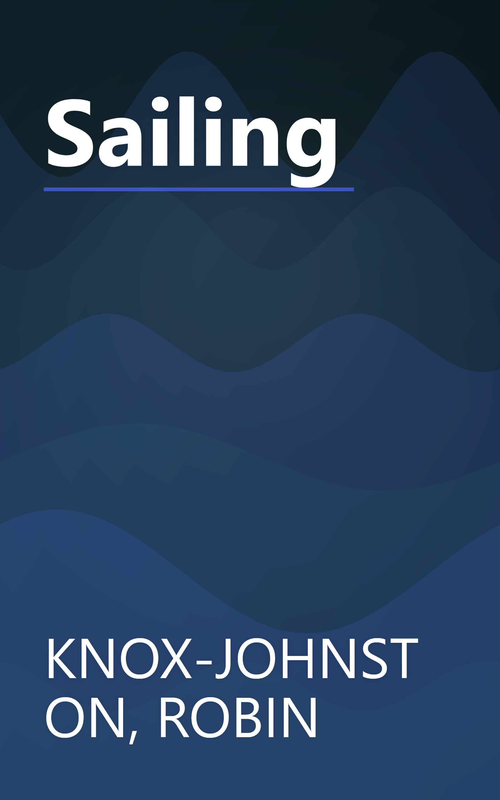 Sailing book cover