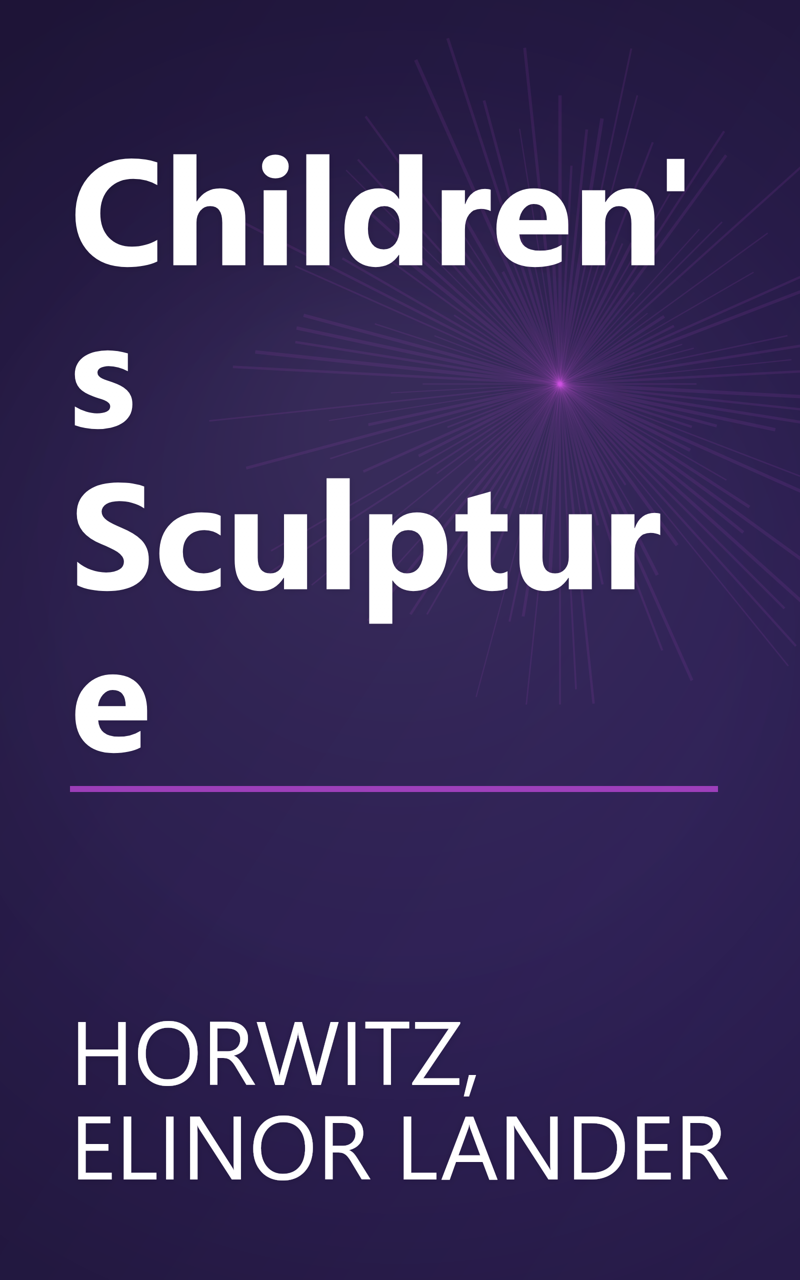 Children's Sculpture book cover
