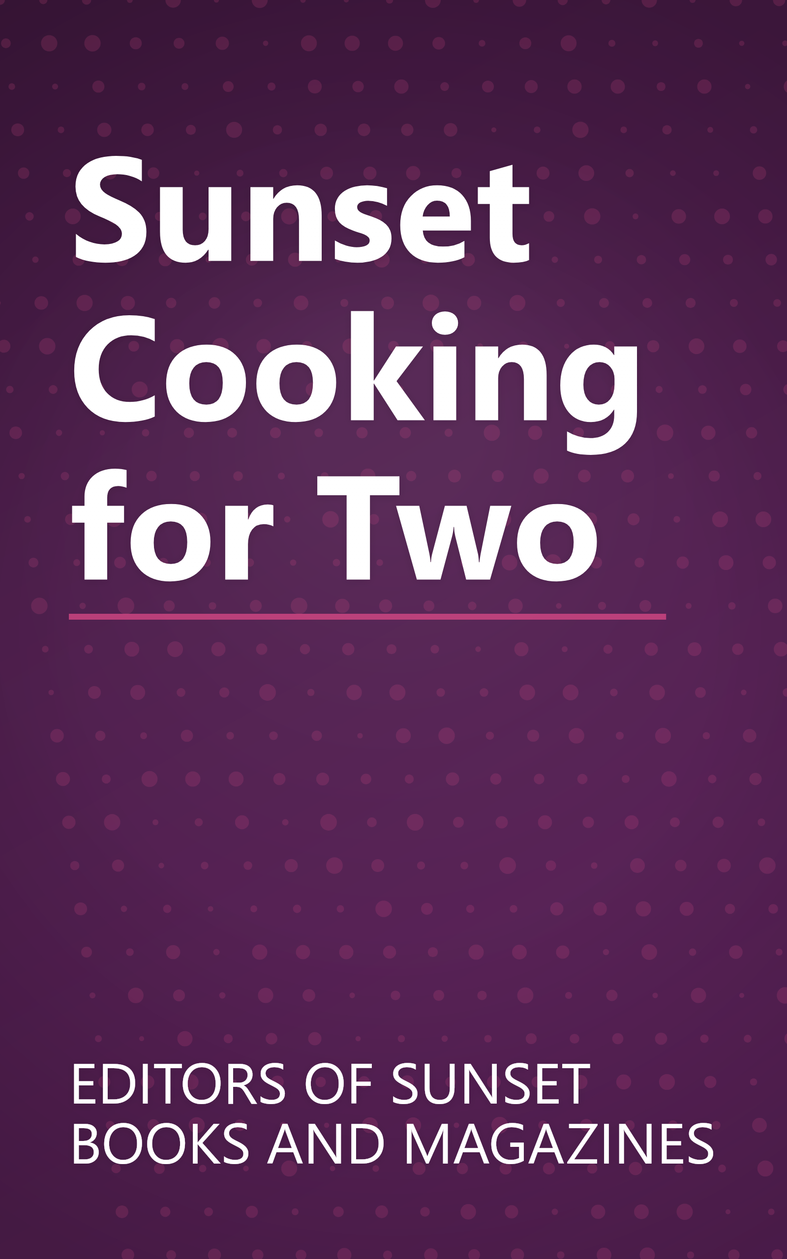 Sunset Cooking for Two book cover