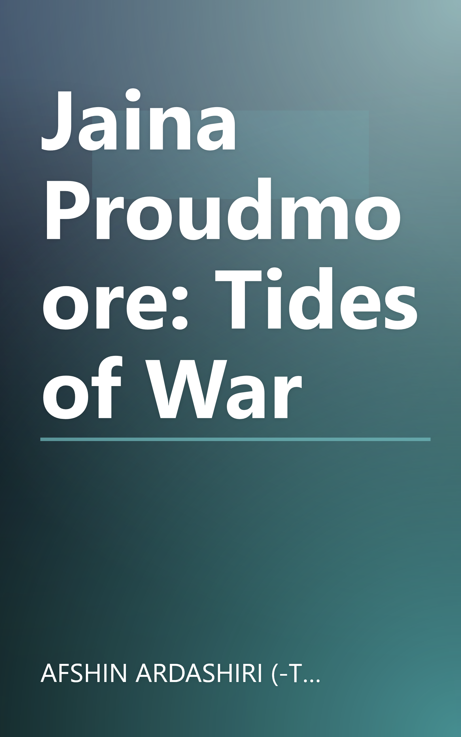 Jaina Proudmoore: Tides of War book cover