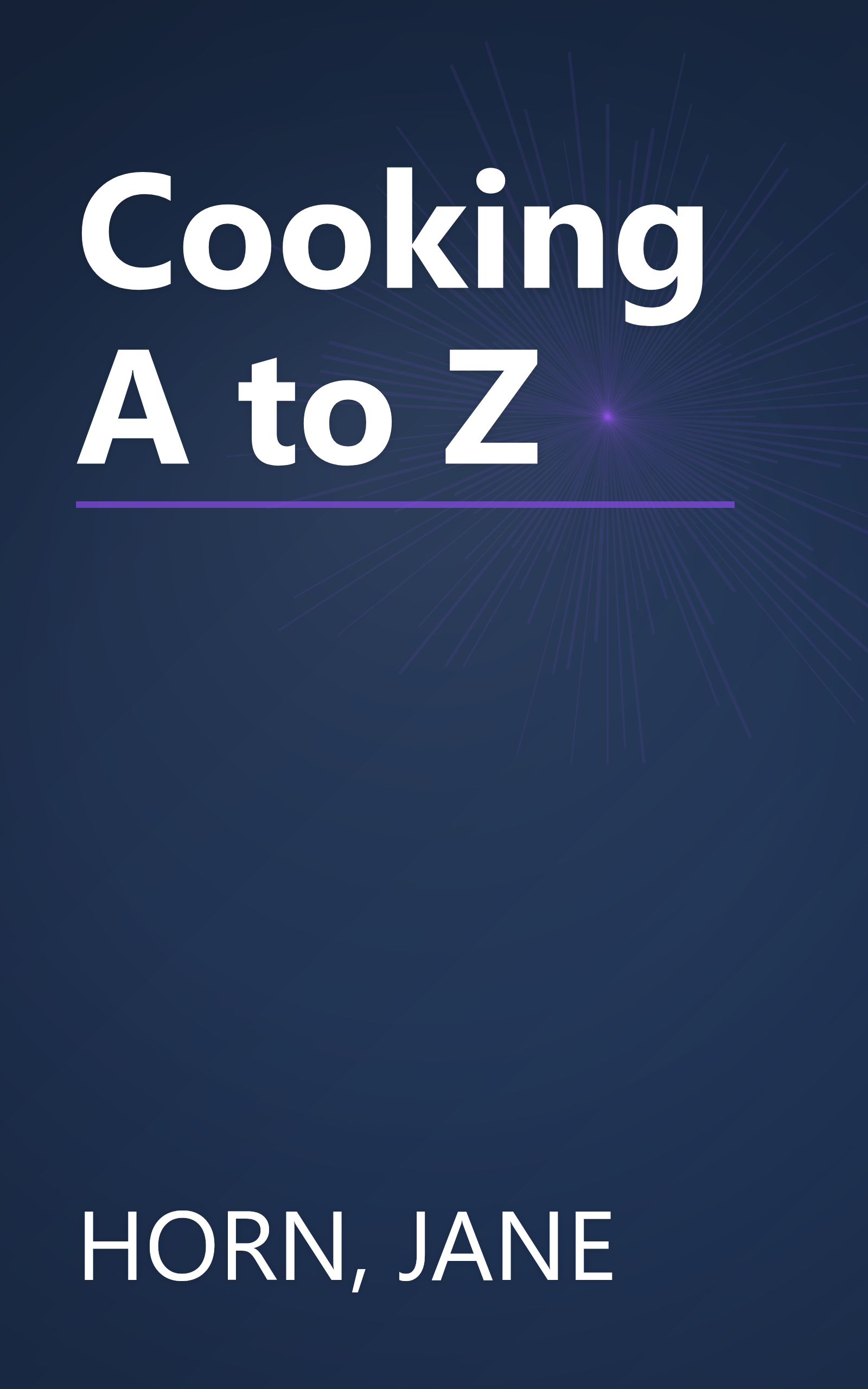 Cooking A to Z book cover