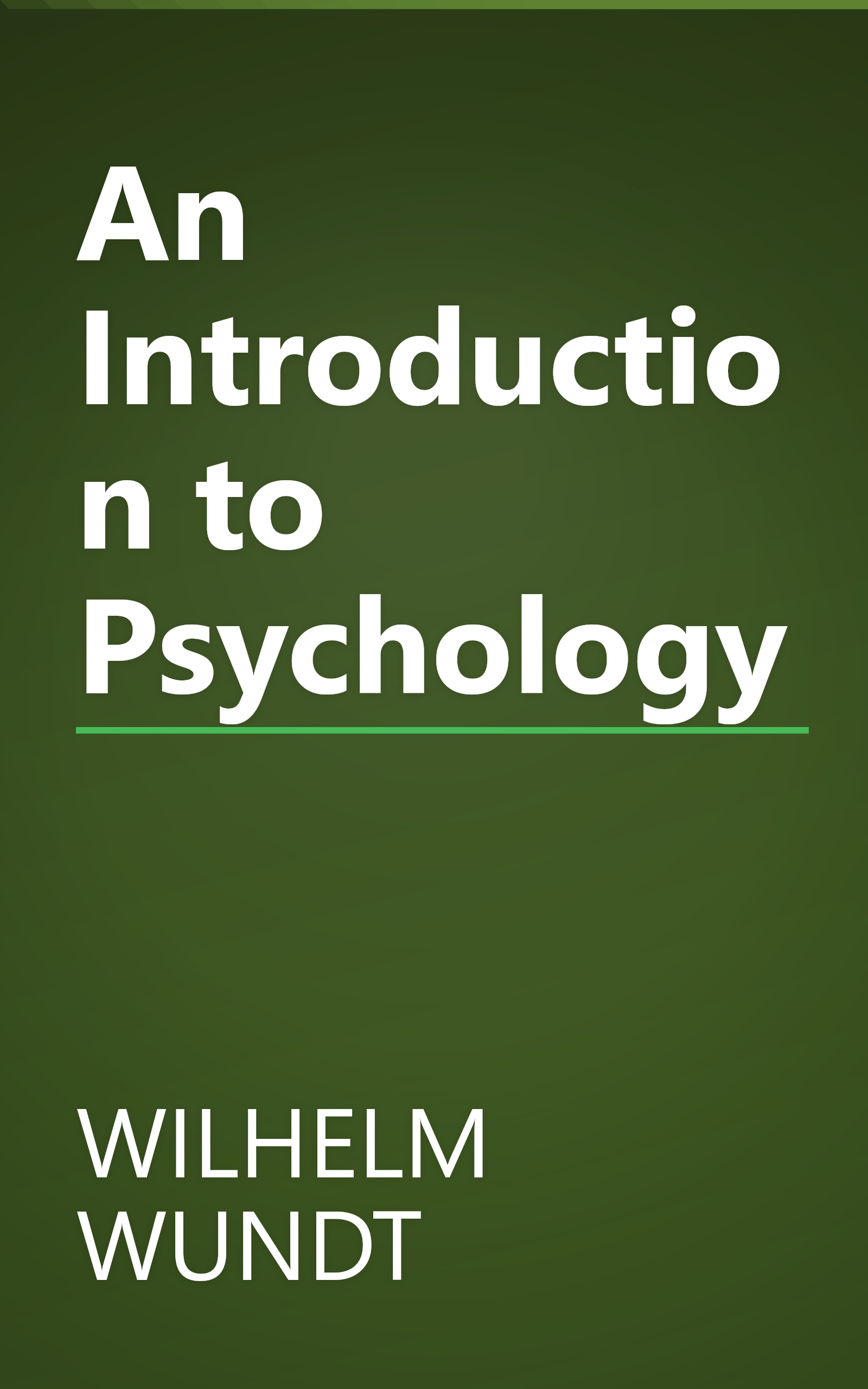 An Introduction to Psychology book cover