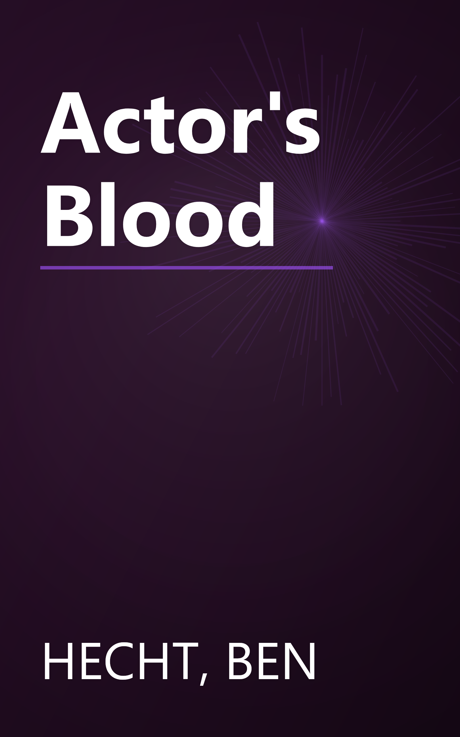 Actor's Blood book cover