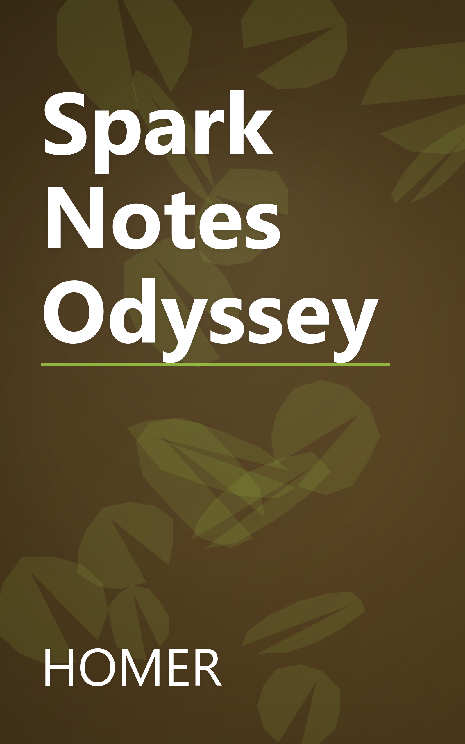 Spark Notes Odyssey book cover