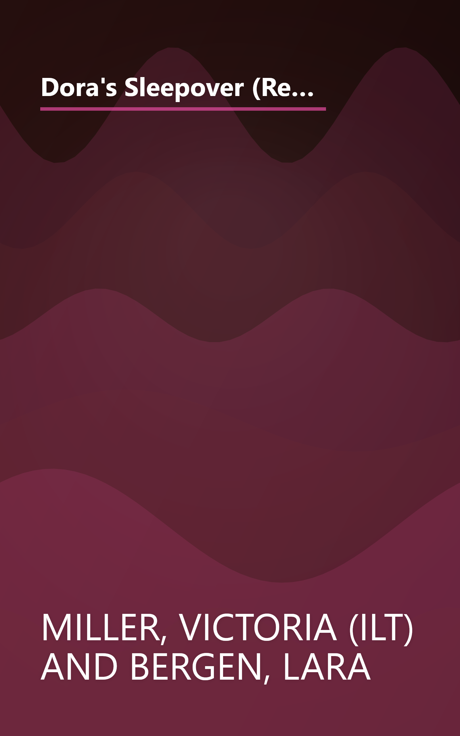 Dora's Sleepover (Ready-To-Read Dora the Explorer - Level 1) (Ready to Read: Level 1: Dora the Explorer) book cover