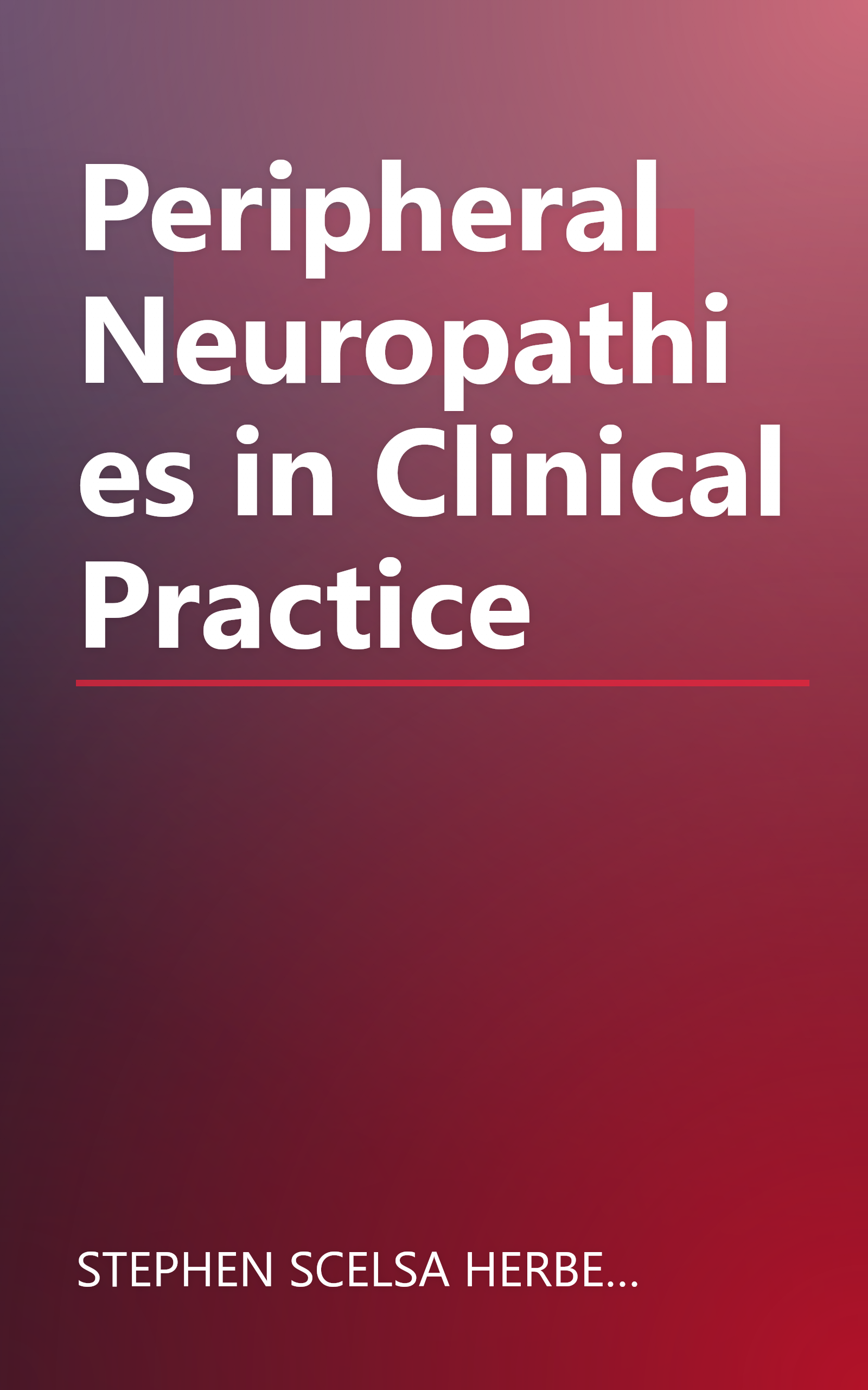 Peripheral Neuropathies in Clinical Practice book cover