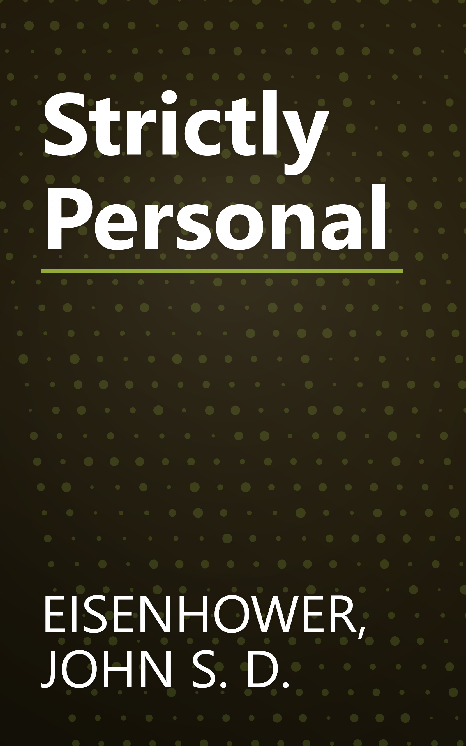 Strictly Personal book cover