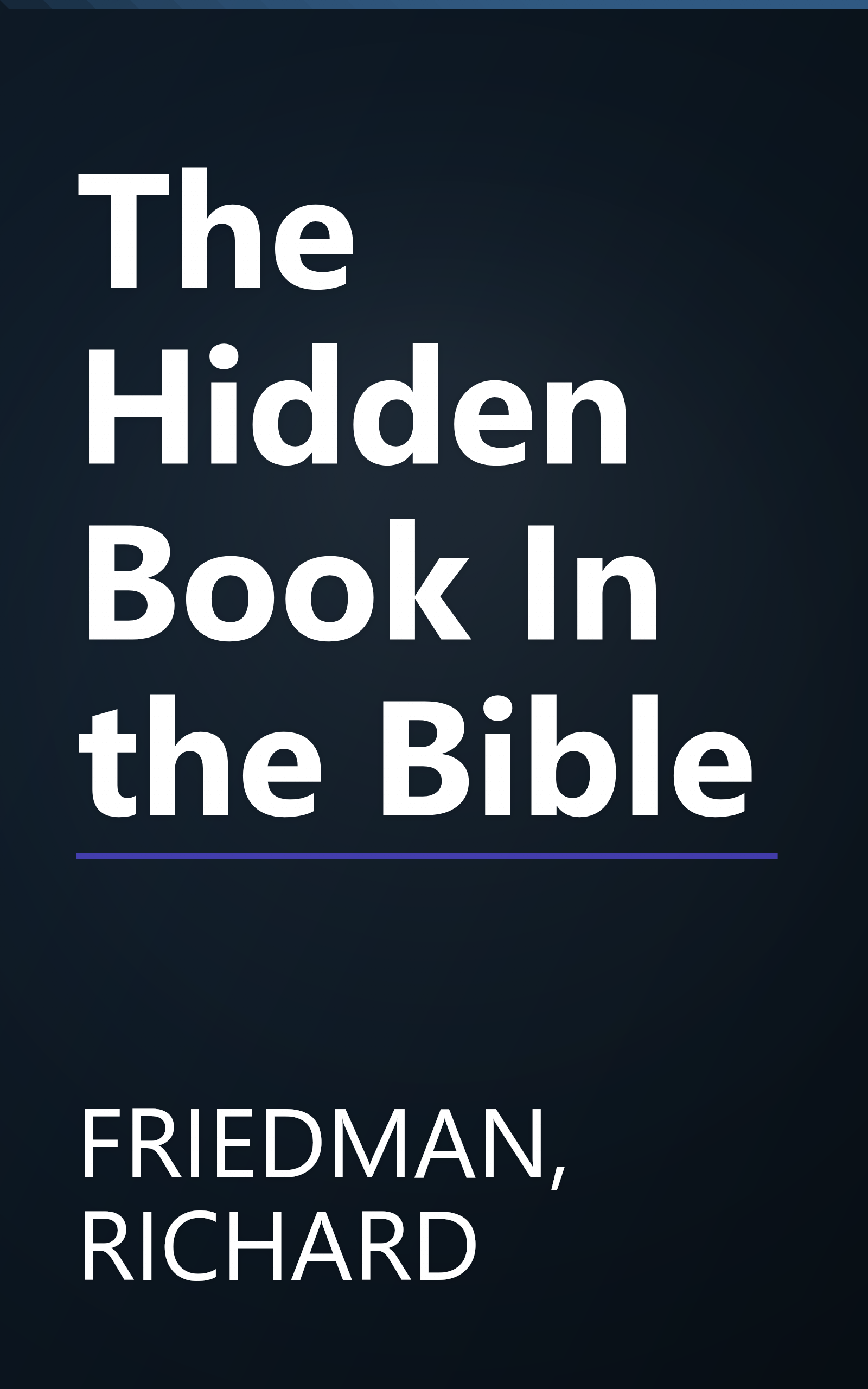 The Hidden Book In the Bible book cover