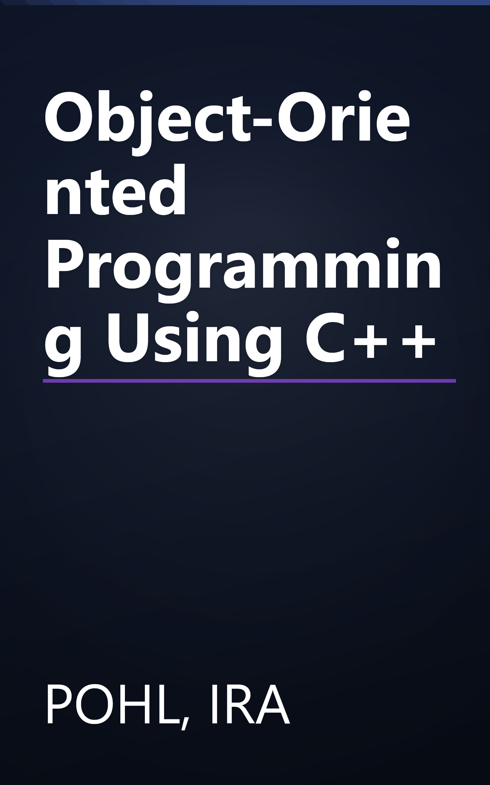 Object-Oriented Programming Using C++ book cover