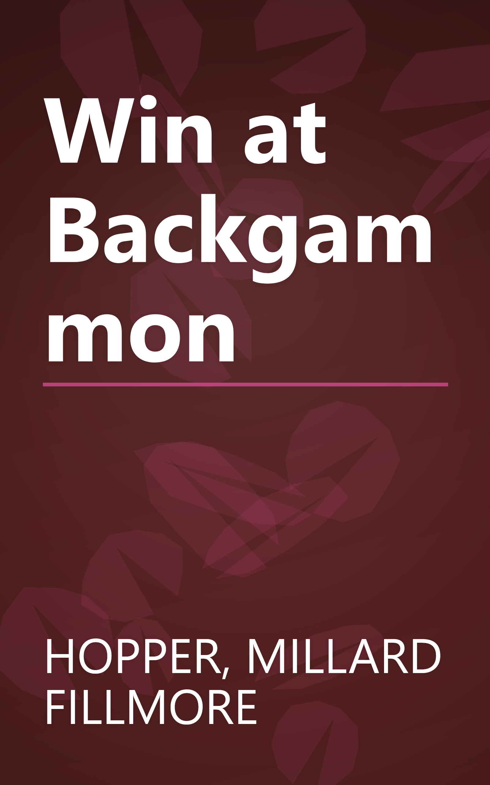Win at Backgammon book cover
