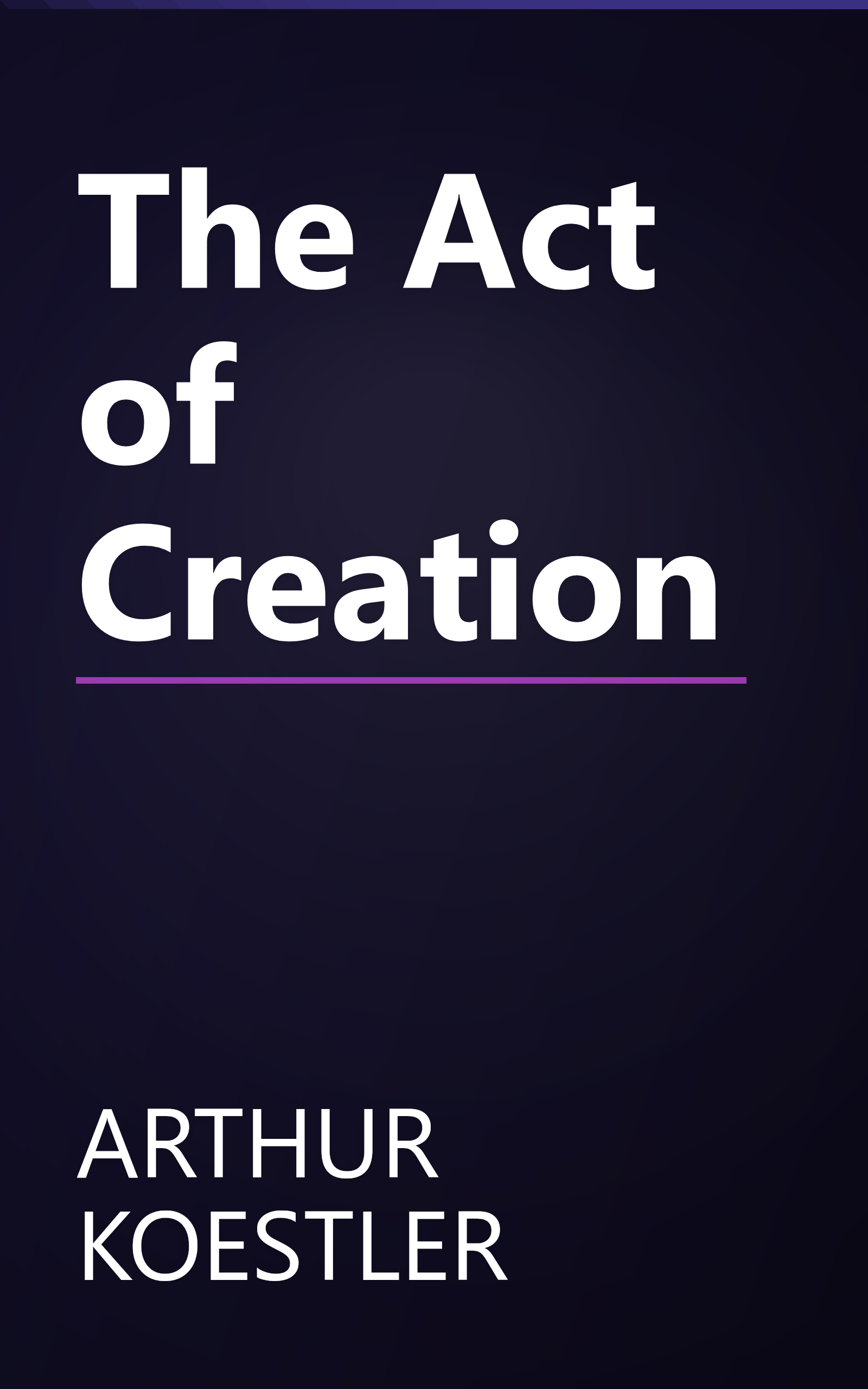 The Act of Creation book cover