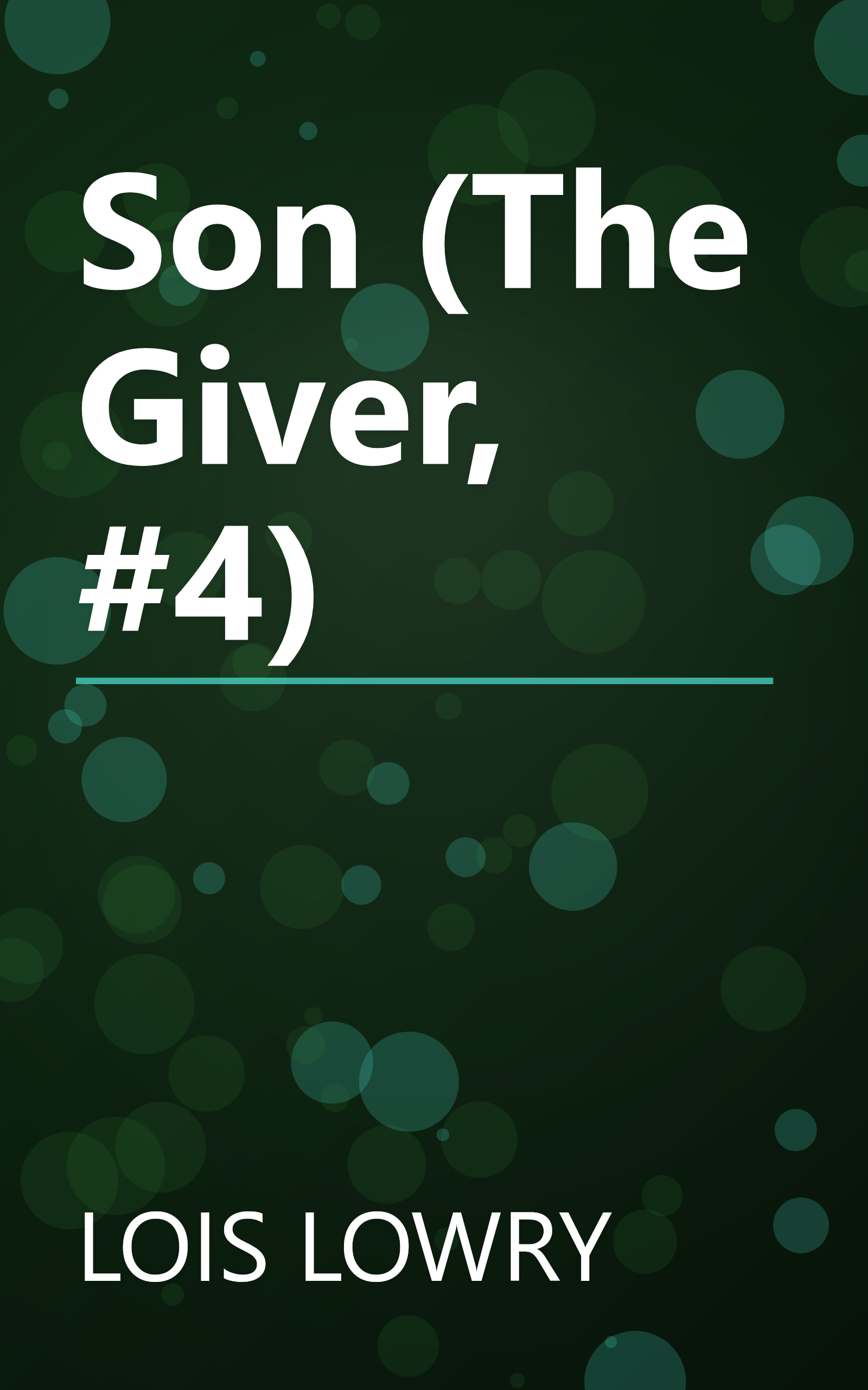 Son (The Giver, #4) book cover