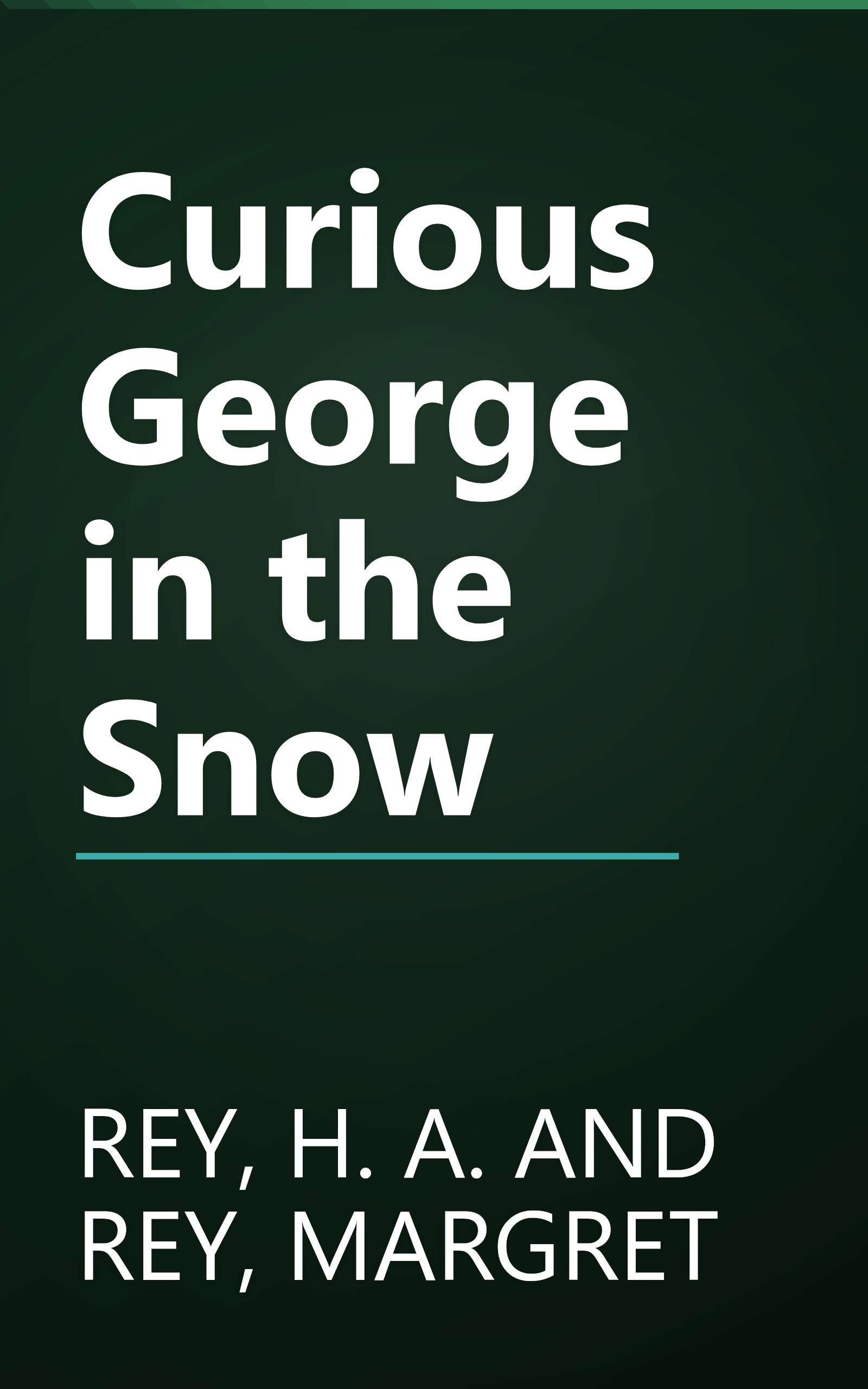 Curious George in the Snow book cover