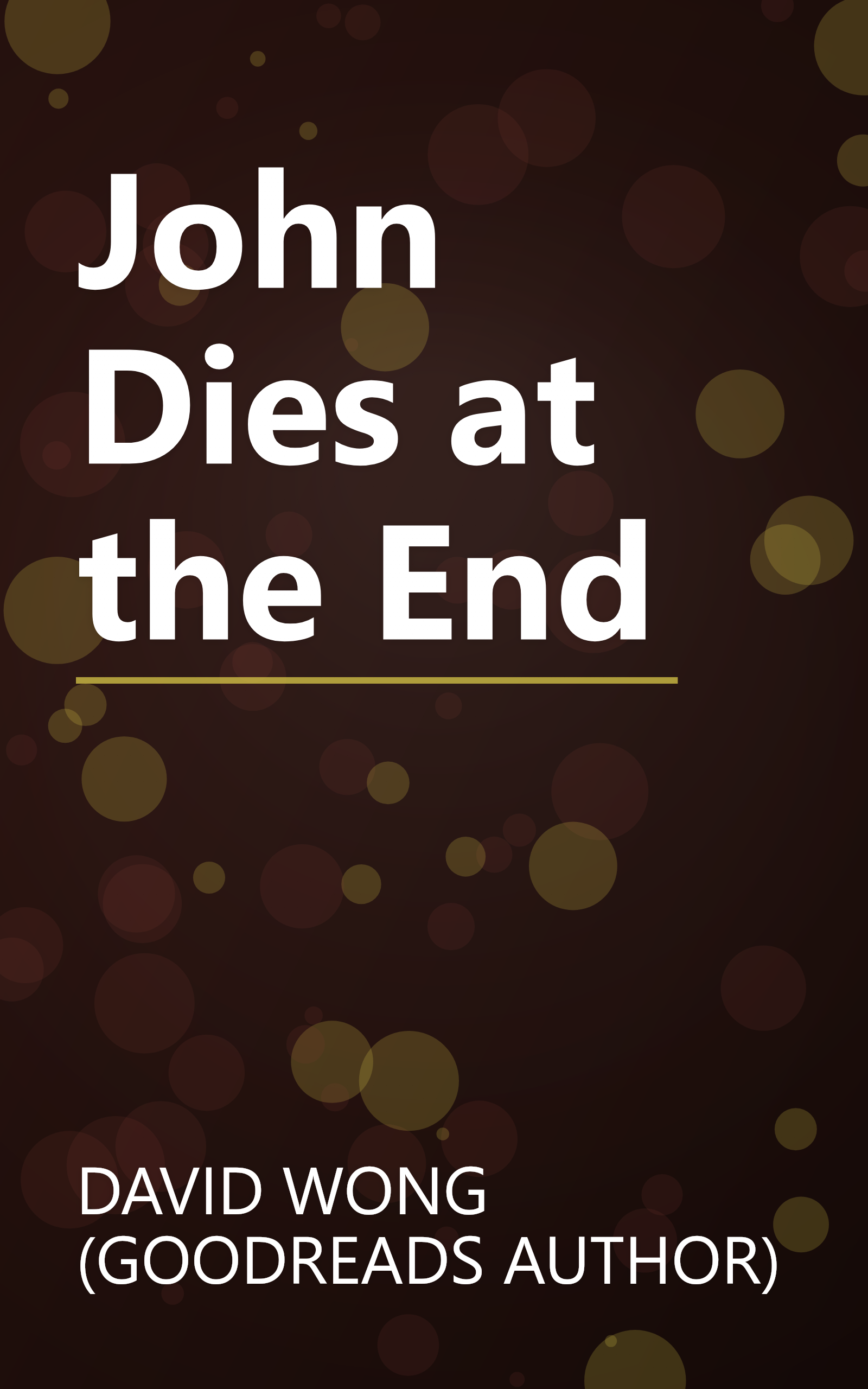 John Dies at the End book cover