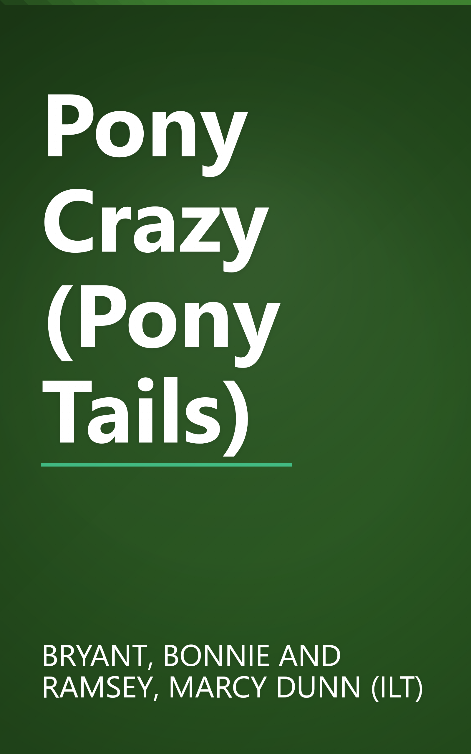 Pony Crazy (Pony Tails) book cover