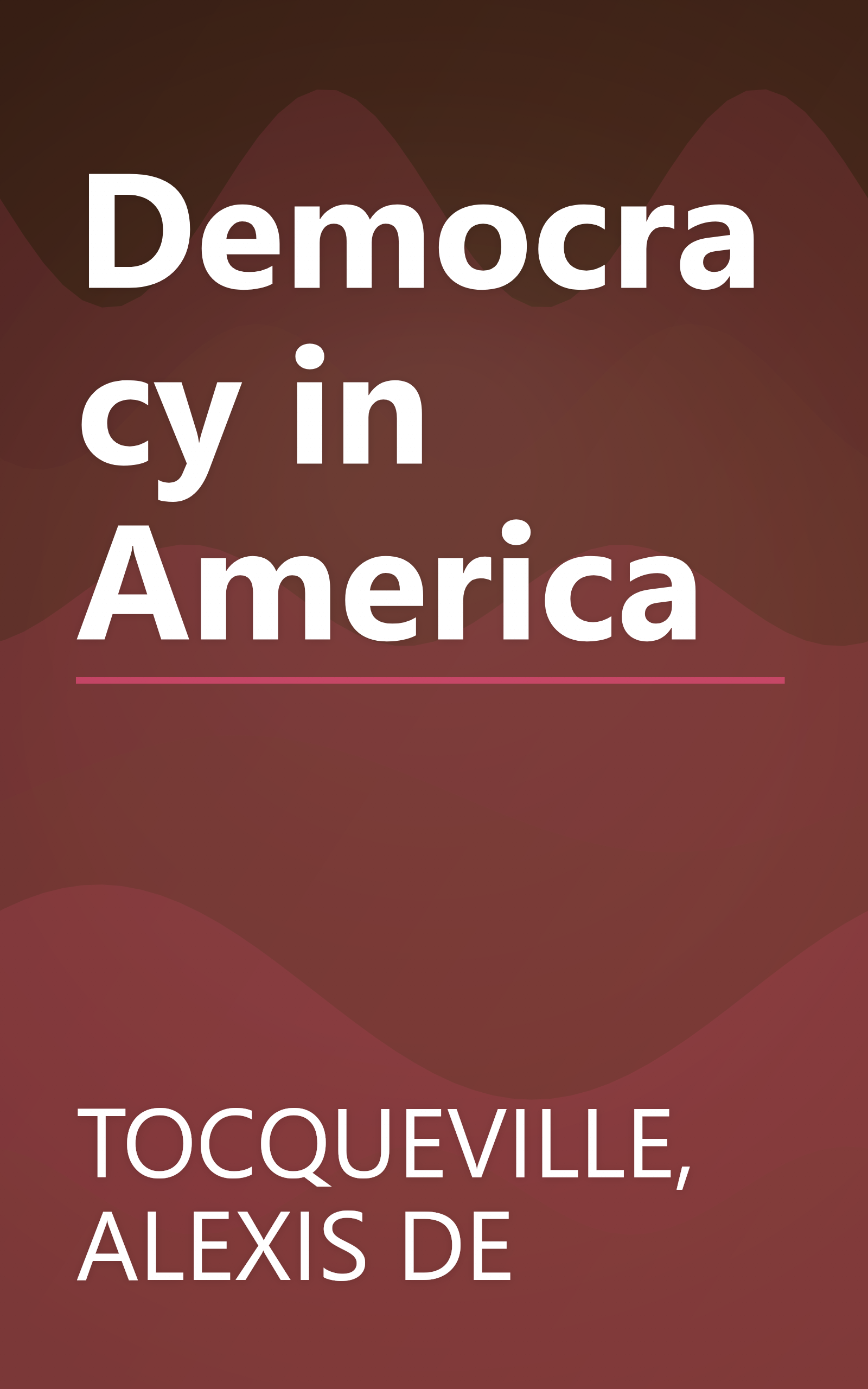 Democracy in America book cover